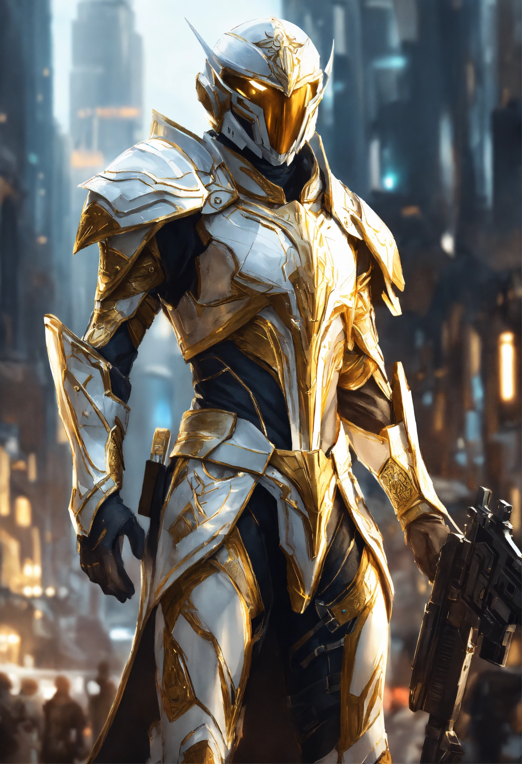 Lexica - Epic drawing of a full body of a high elf sci fi soldier ...
