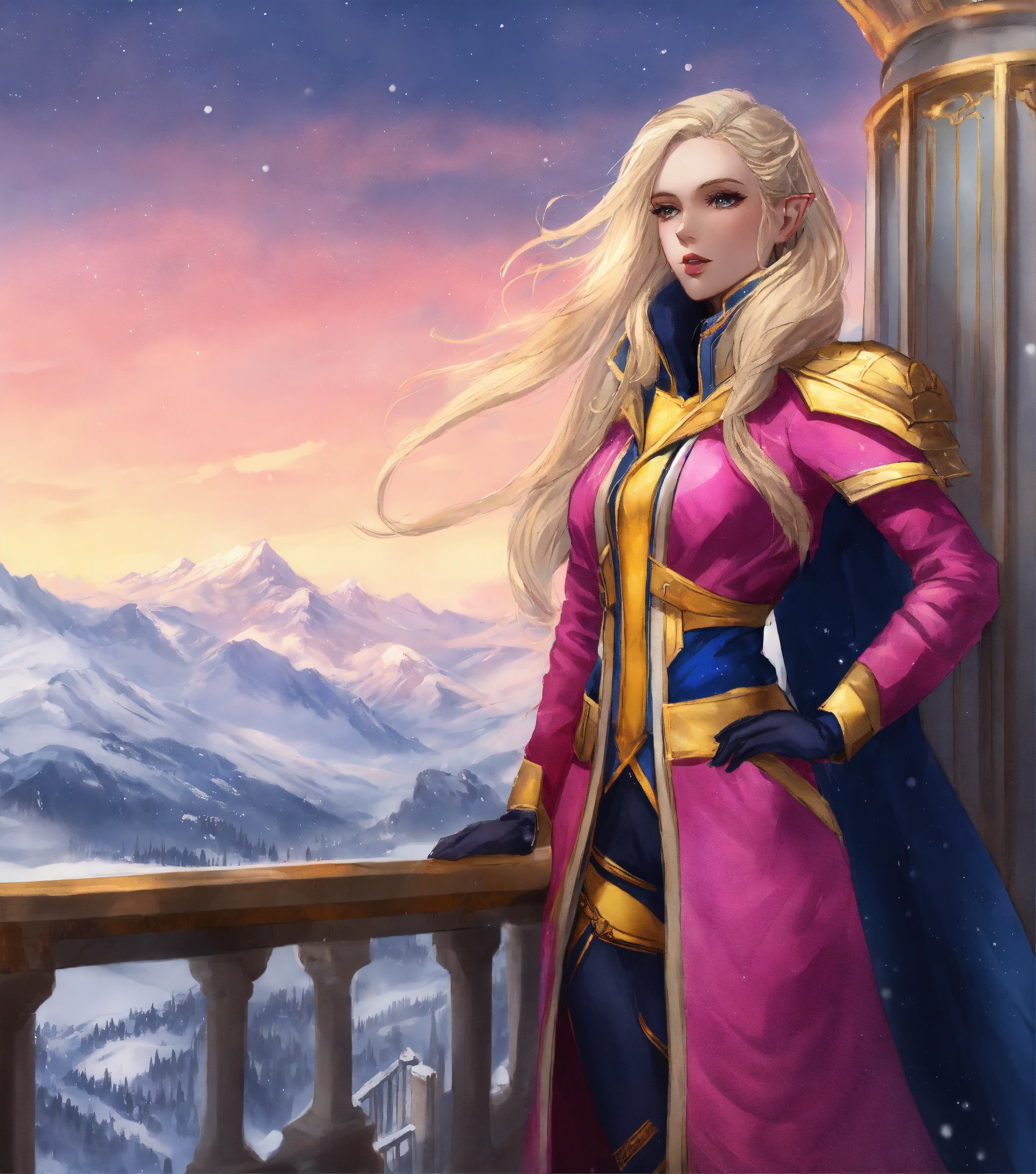 Lexica - Full body drawing of a sci fi high elf, royalty, futuristic ...