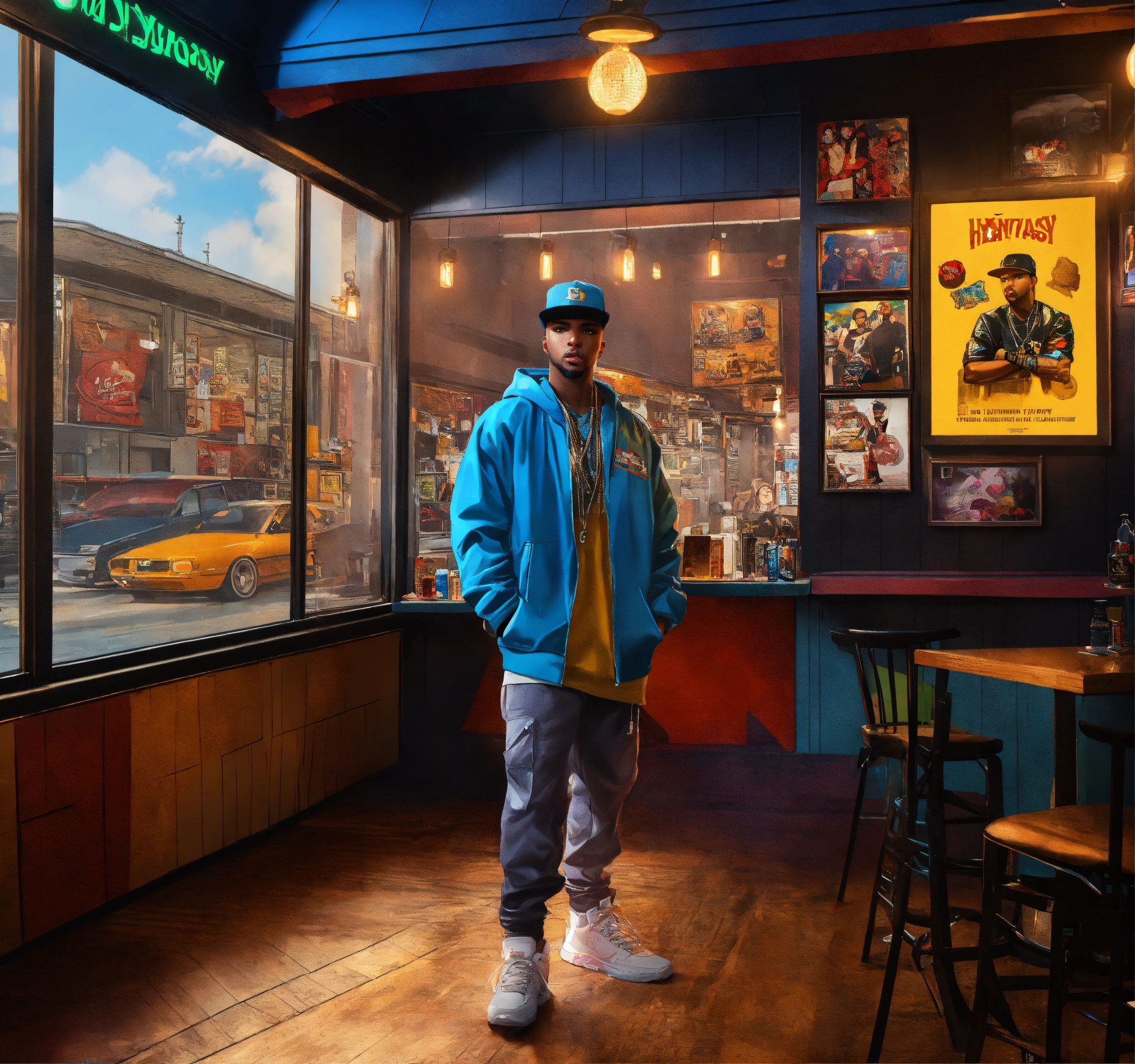 Lexica - Full body Pop art, hyperrealist portrait of rapper "Cassidy ...