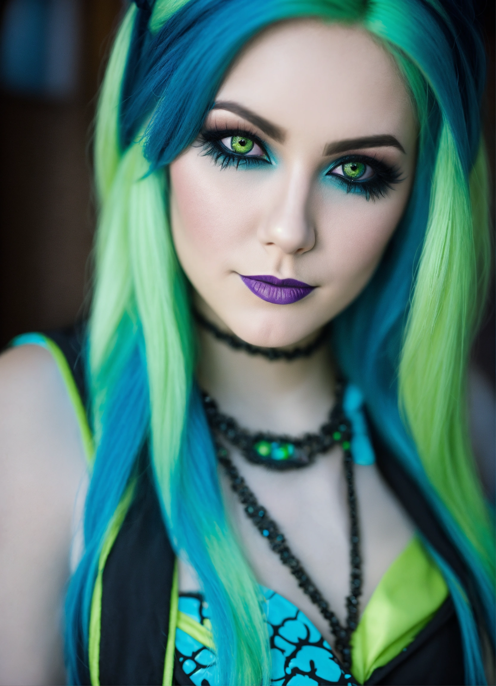 Lexica - Frankie Stein from Monster High cosplay real life