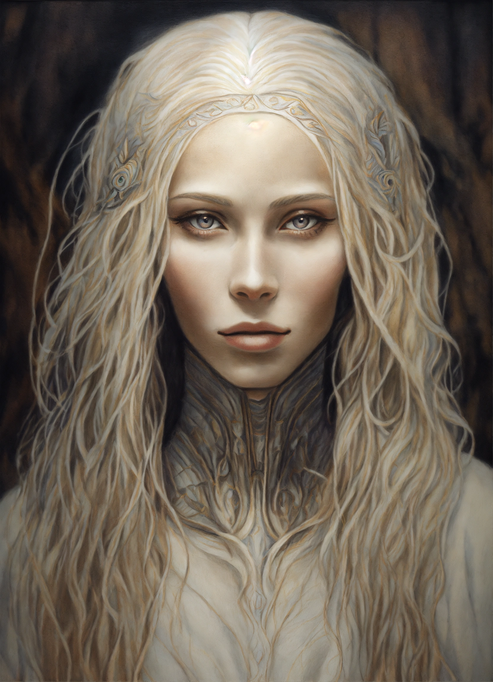 Lexica - Realistic colored pencil drawing of portrait of a beautiful ...
