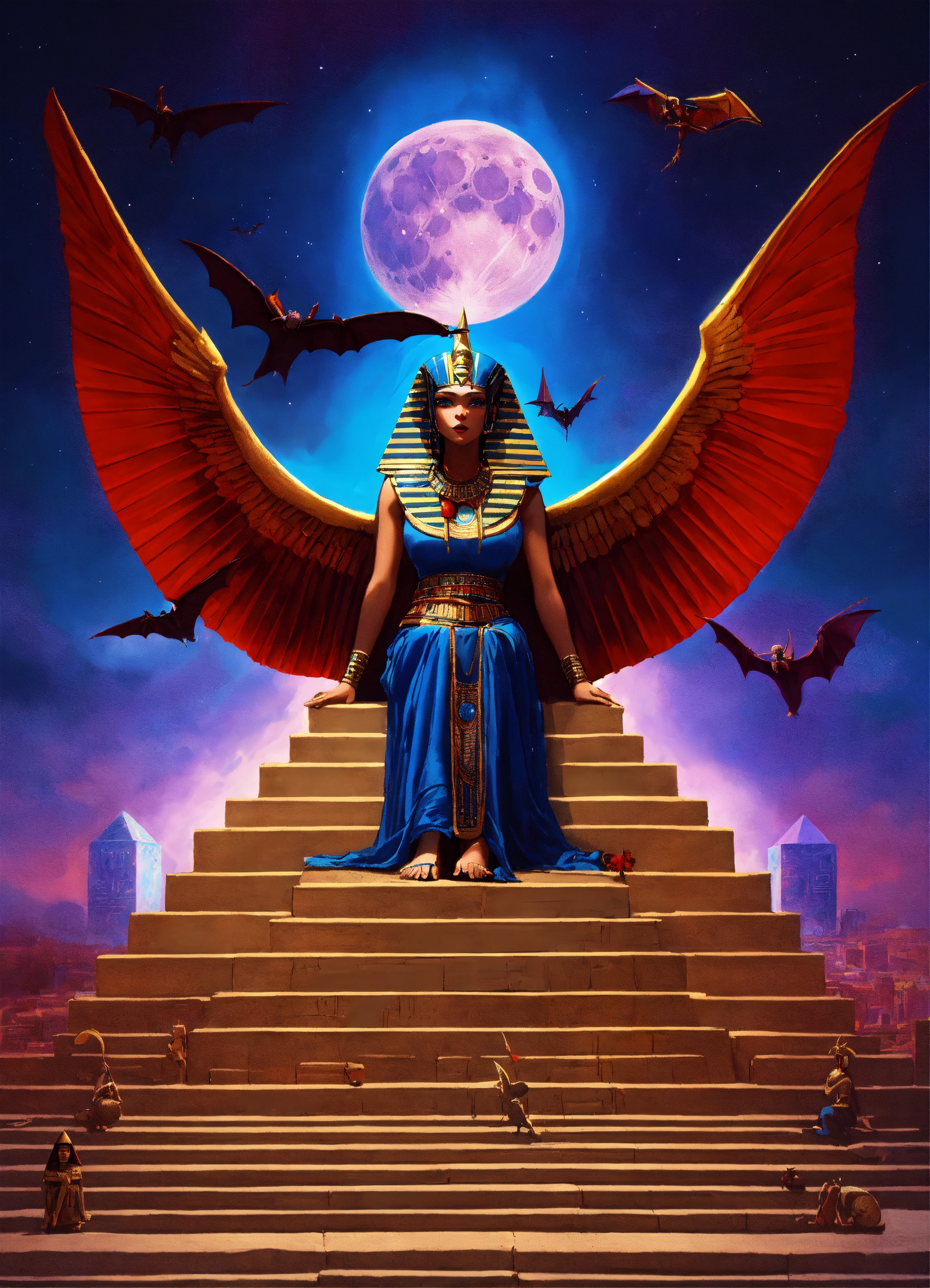 Lexica - ALL superrealism style urban egyptian gizeh pyramid vampire ...