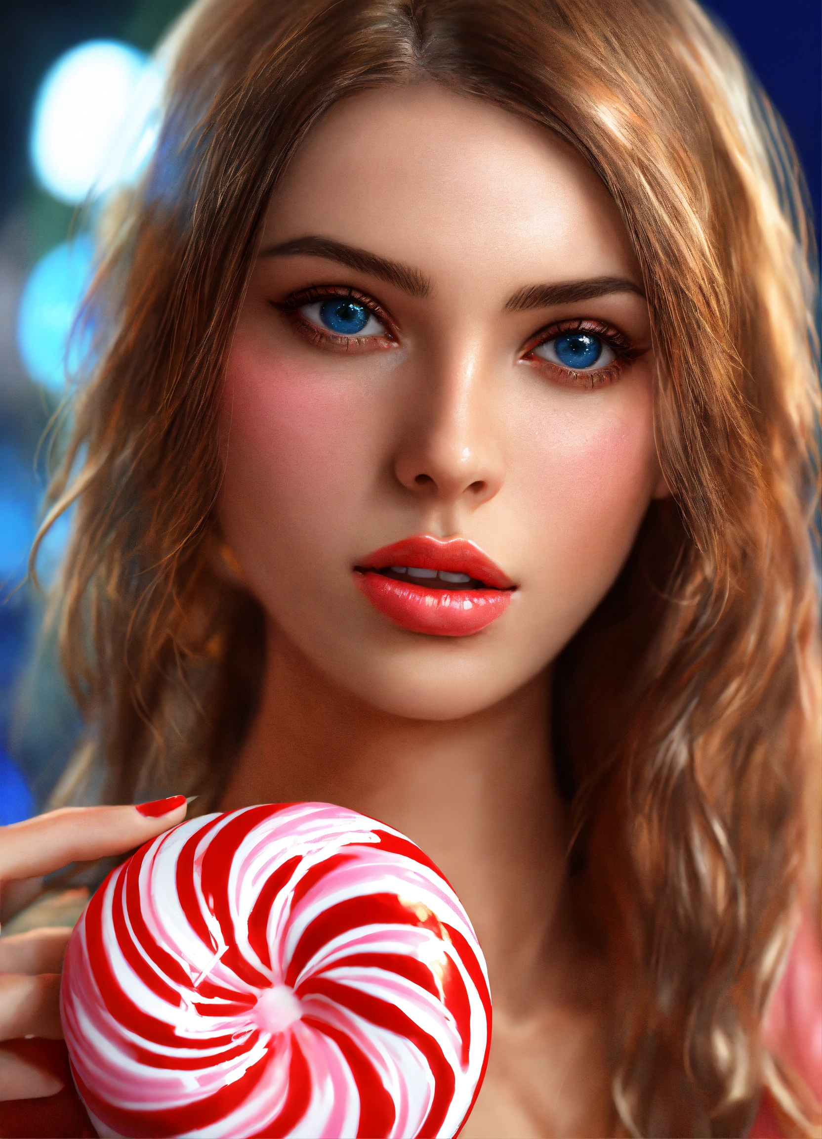 Lexica - A model girl with candy, ultra definition , iper detailed, iper realistic, photo realism