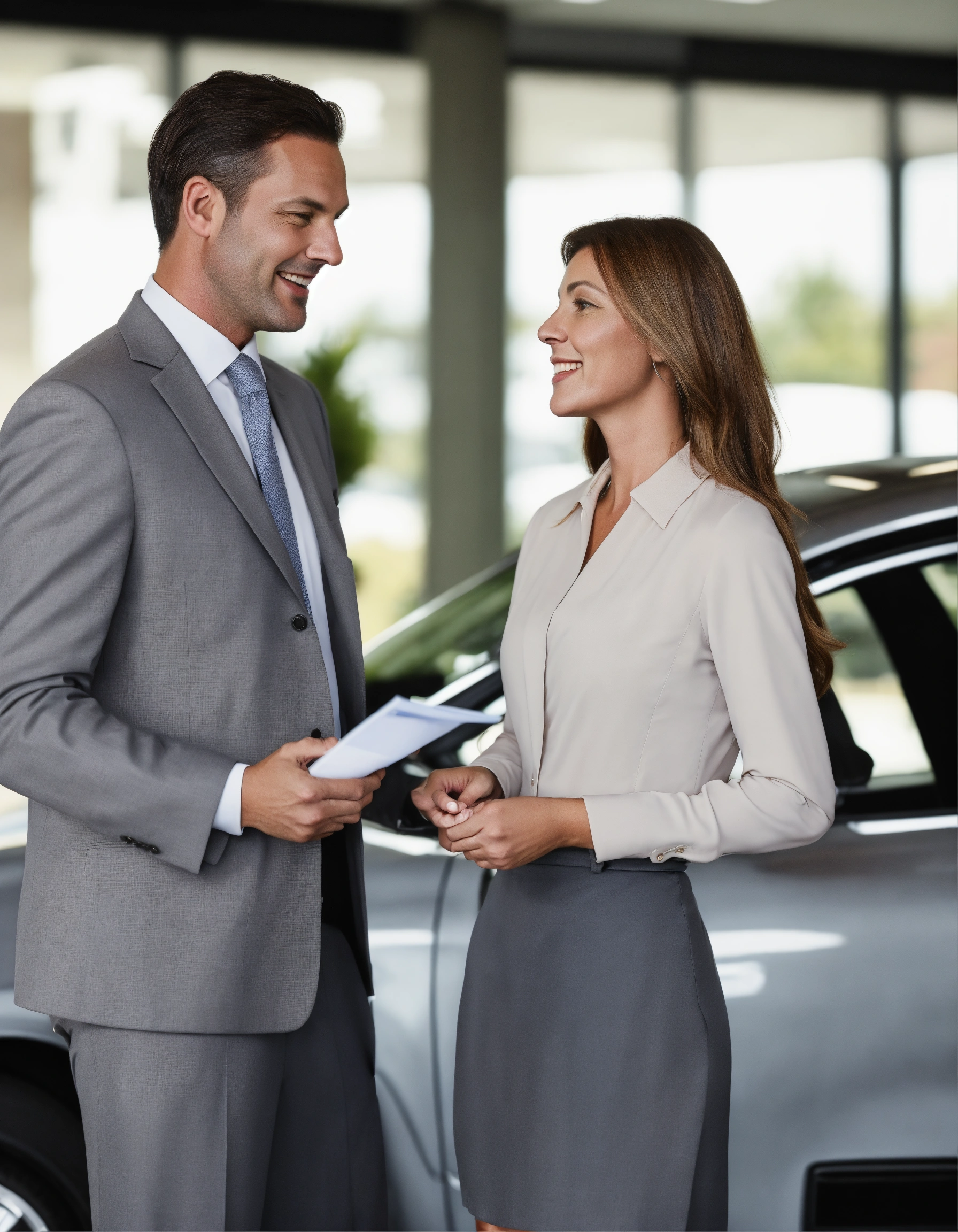 Lexica - Realistic candid photo of a salesman boss talking ...