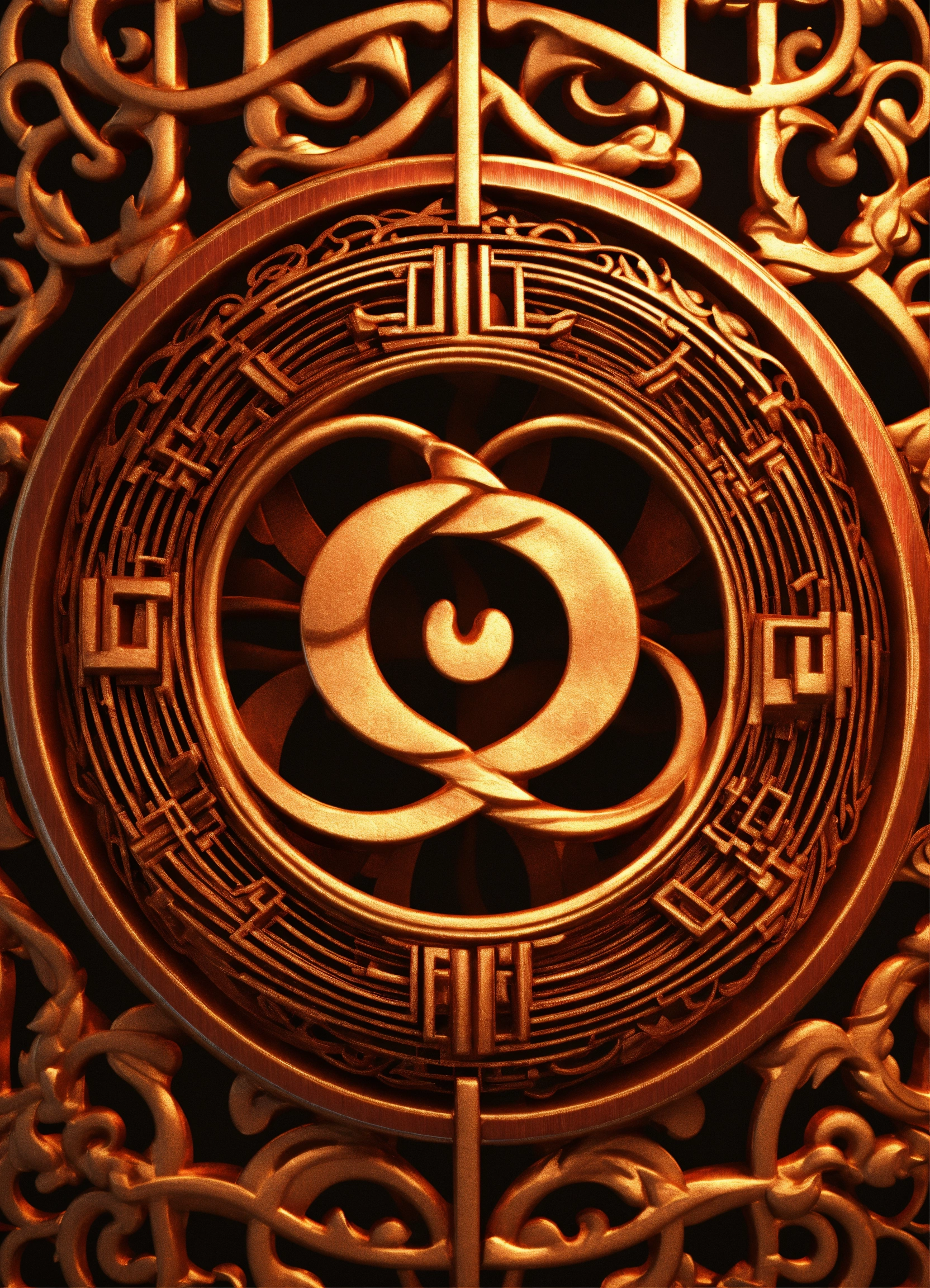 Lexica - Taoist Infinity symbol, feathery, dark lines, deep, depth, 3D ...