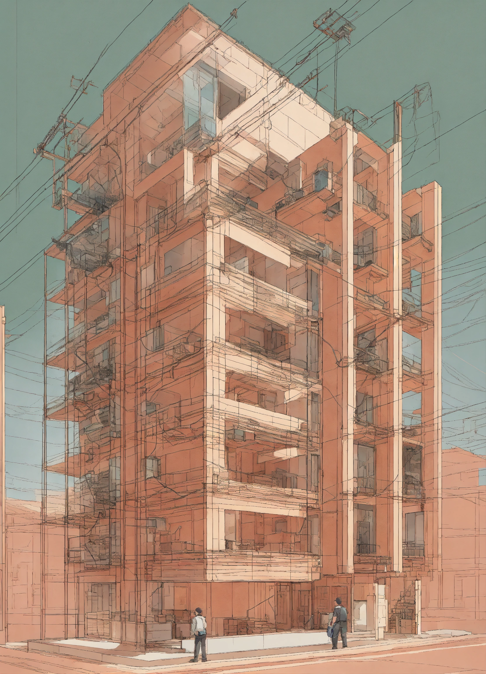 Lexica - A building is controlled by a hand with wires, is an ...