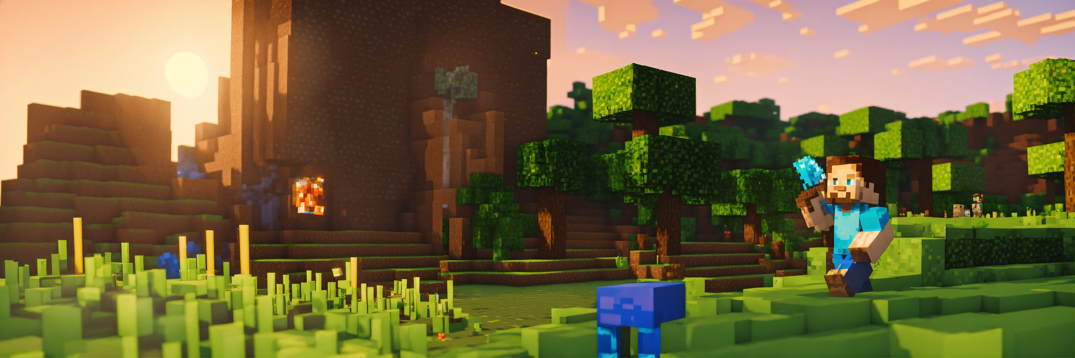 Lexica - Steve playing minecraft