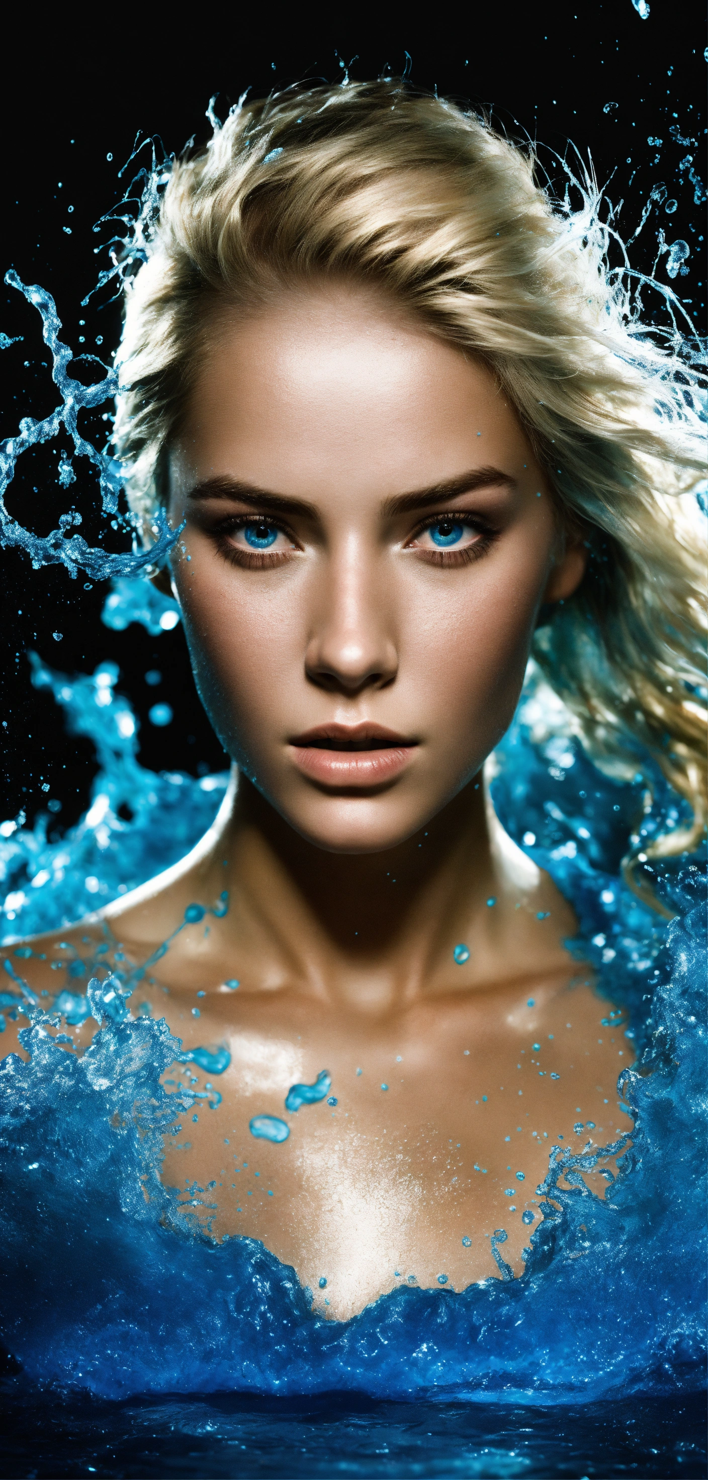 Lexica - Photo 16k, ultra realist, Variant Movie "BLUE LAGOON" blond ...