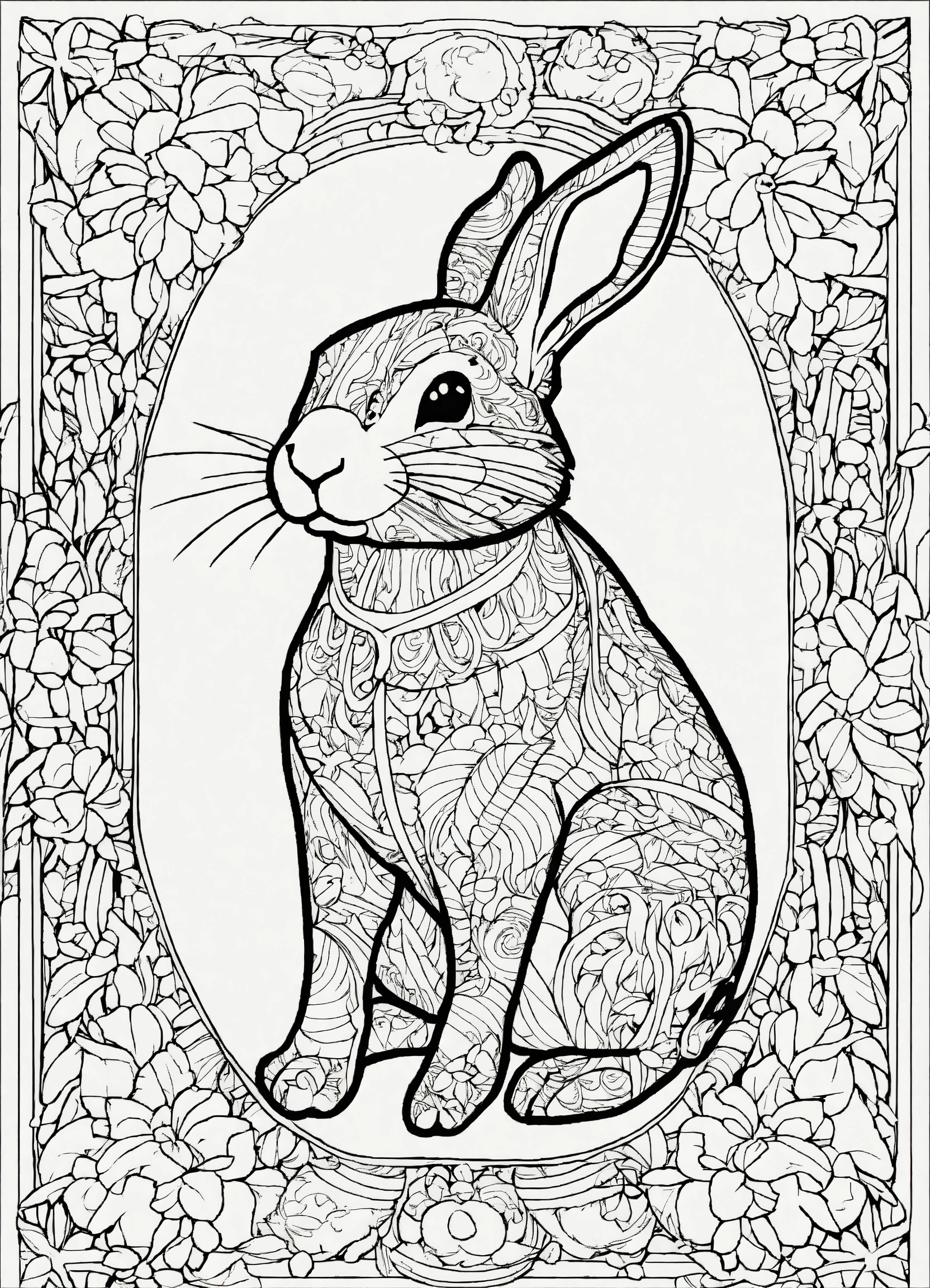 Lexica - Coloring book of a bunny