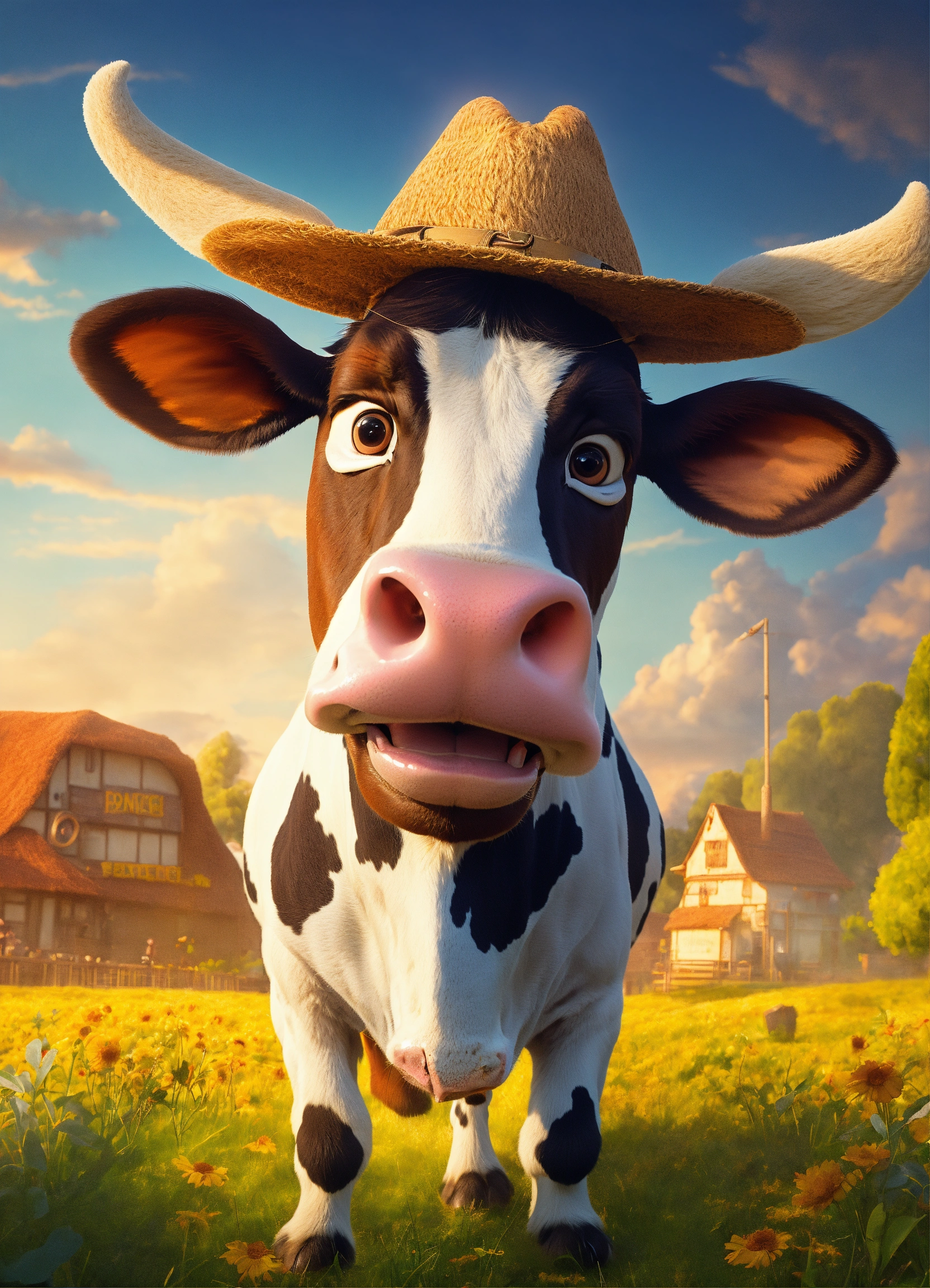 Lexica - Sony Pictures Animation charachters cow