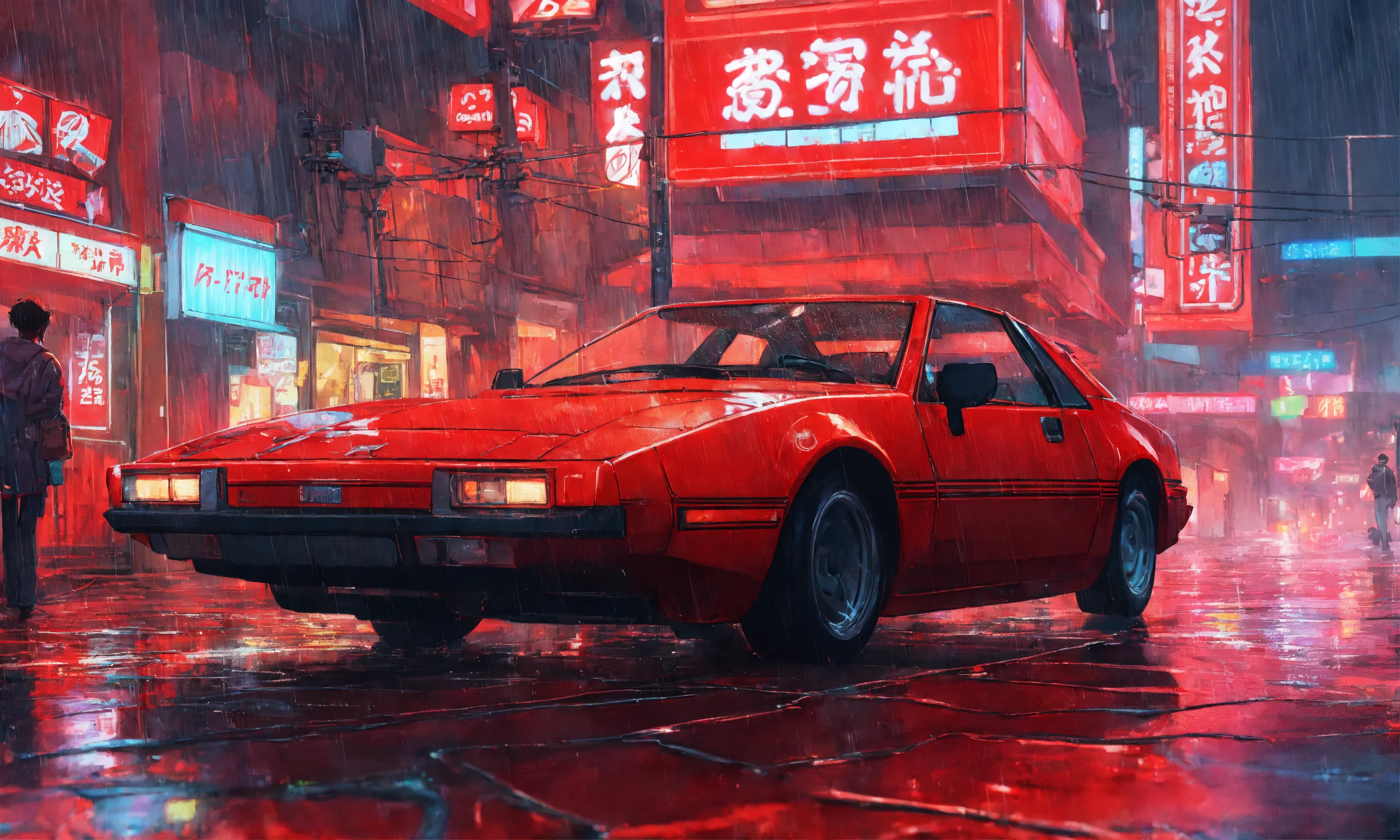 Lexica - Anime art of Akira, detailed scene, red, perfect face ...