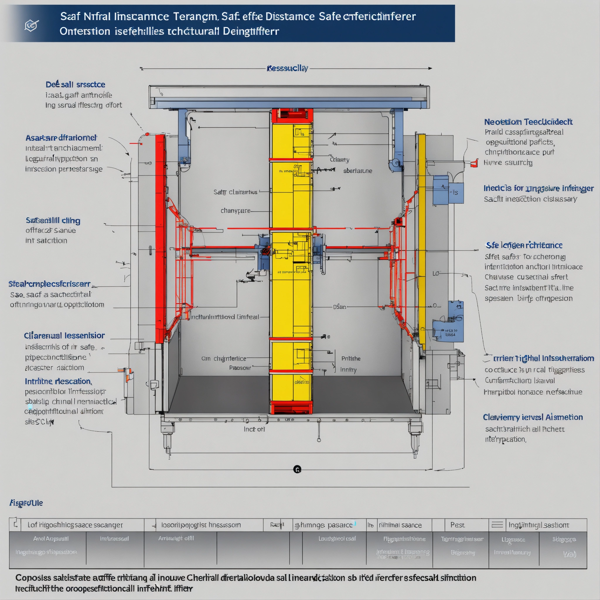 Lexica - Illustrate detailed technical diagrams of a Safe distance ...