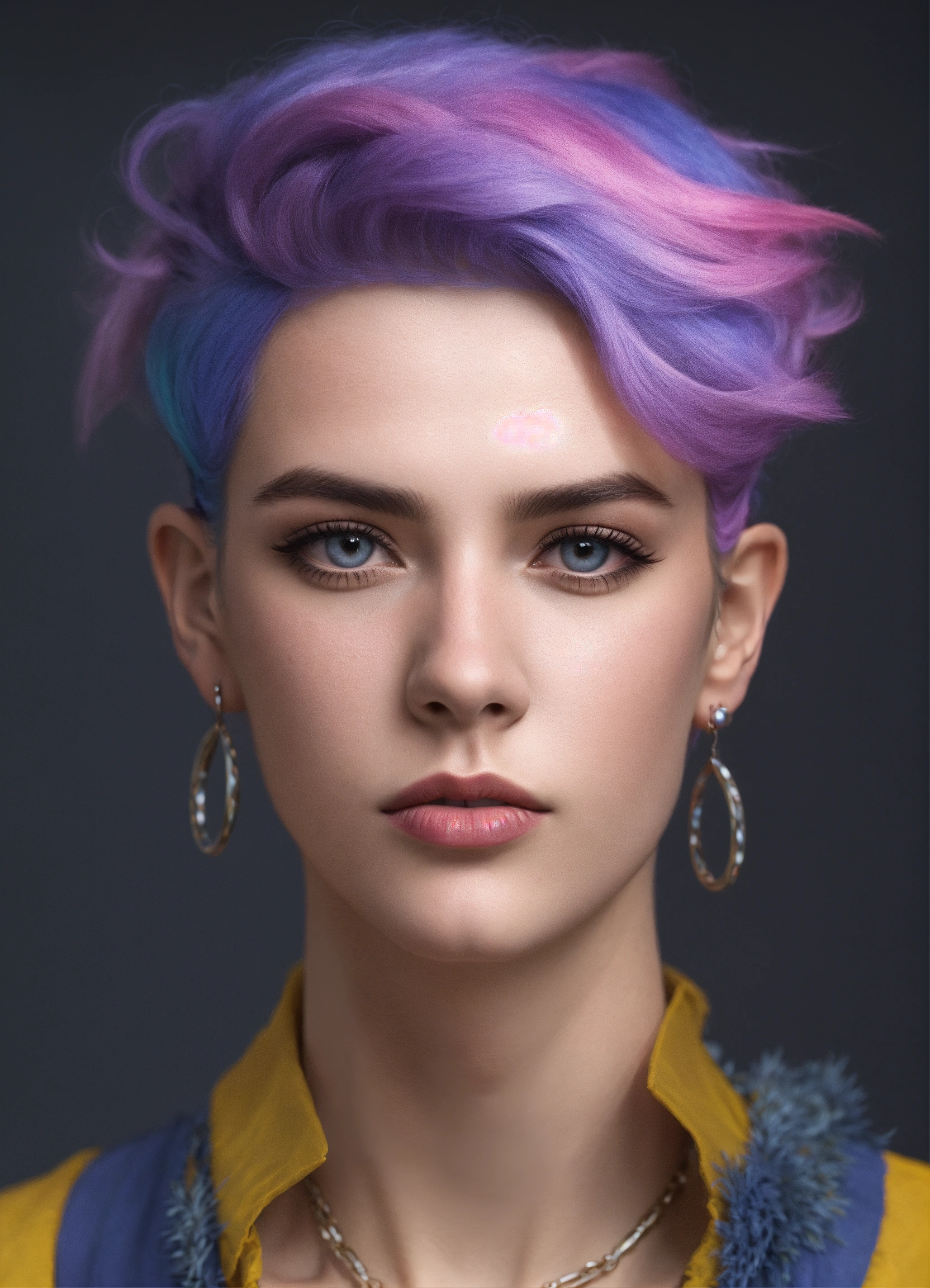 Lexica - Genderfluid character, portrait
