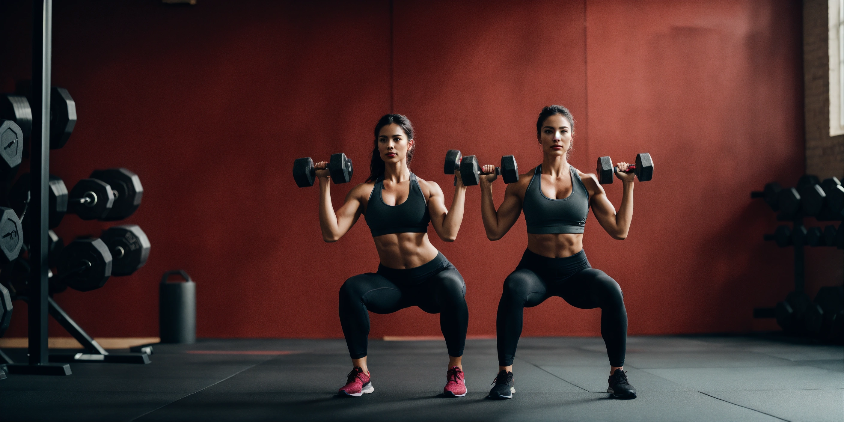 Lexica - Woman with her personal trainer, suitable for a versatile ...