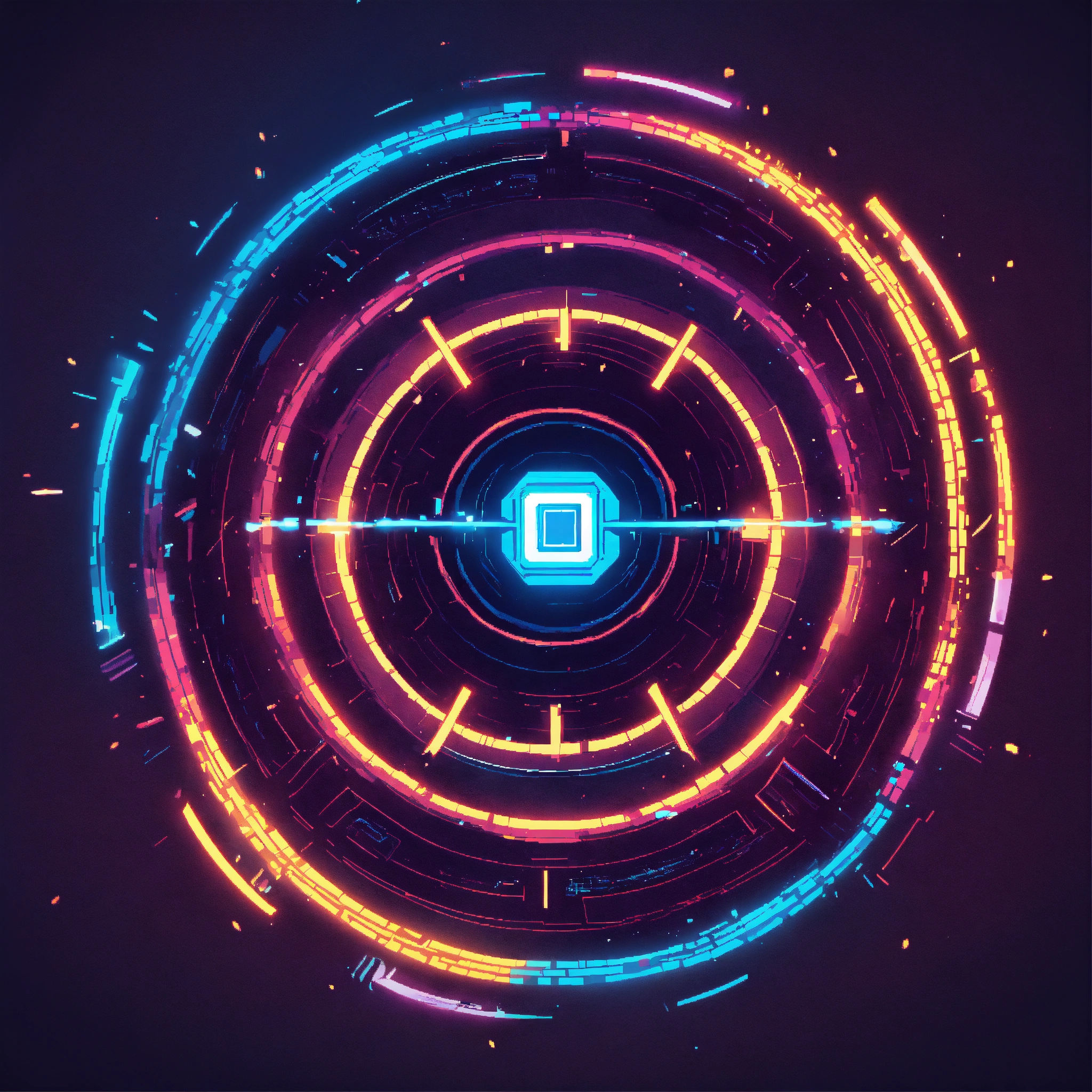 Lexica - Simple expanding electric ring shockwave attack graphic effect ...