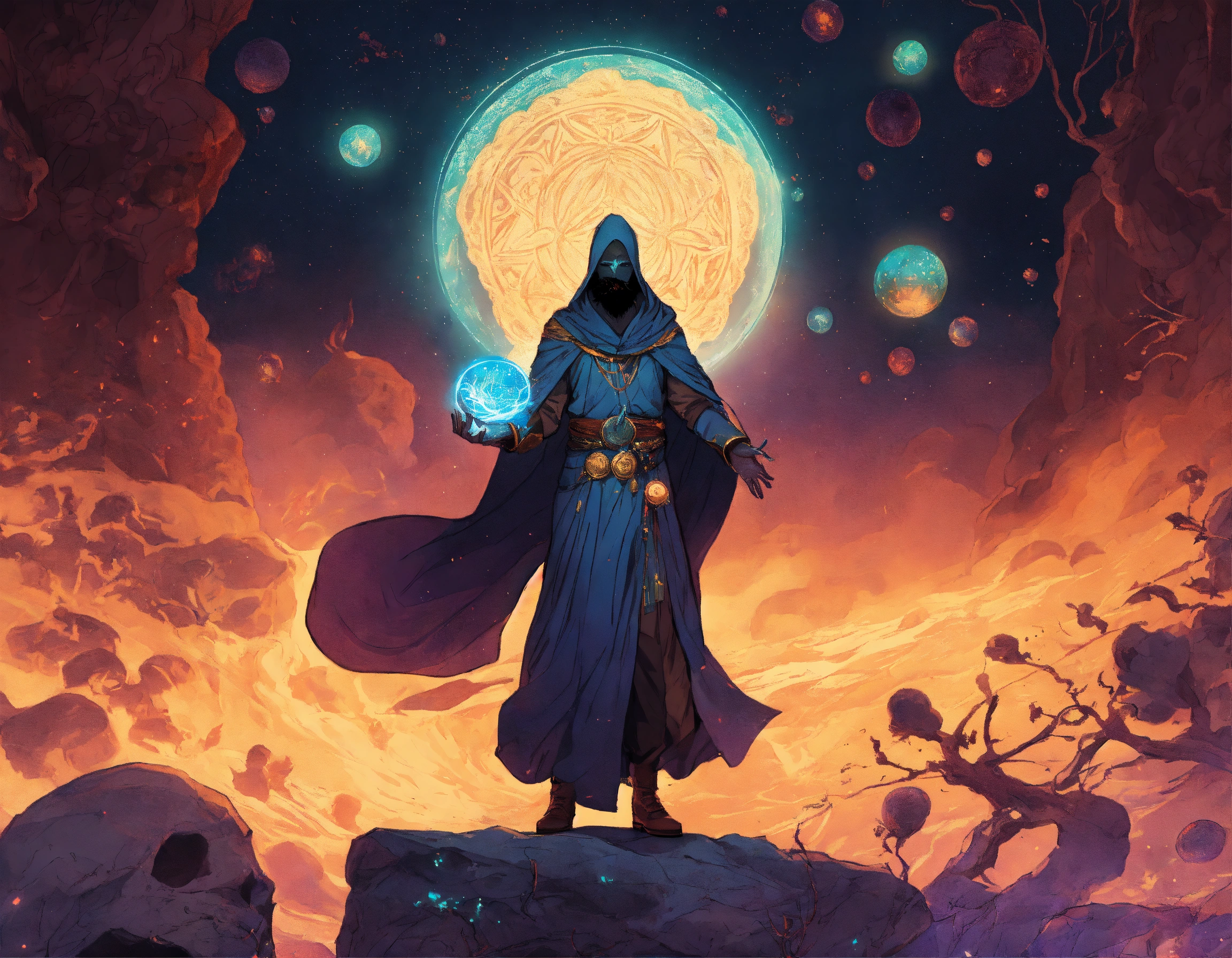 Lexica - A persian necromancer, shrouded in astral magic, commanding ...