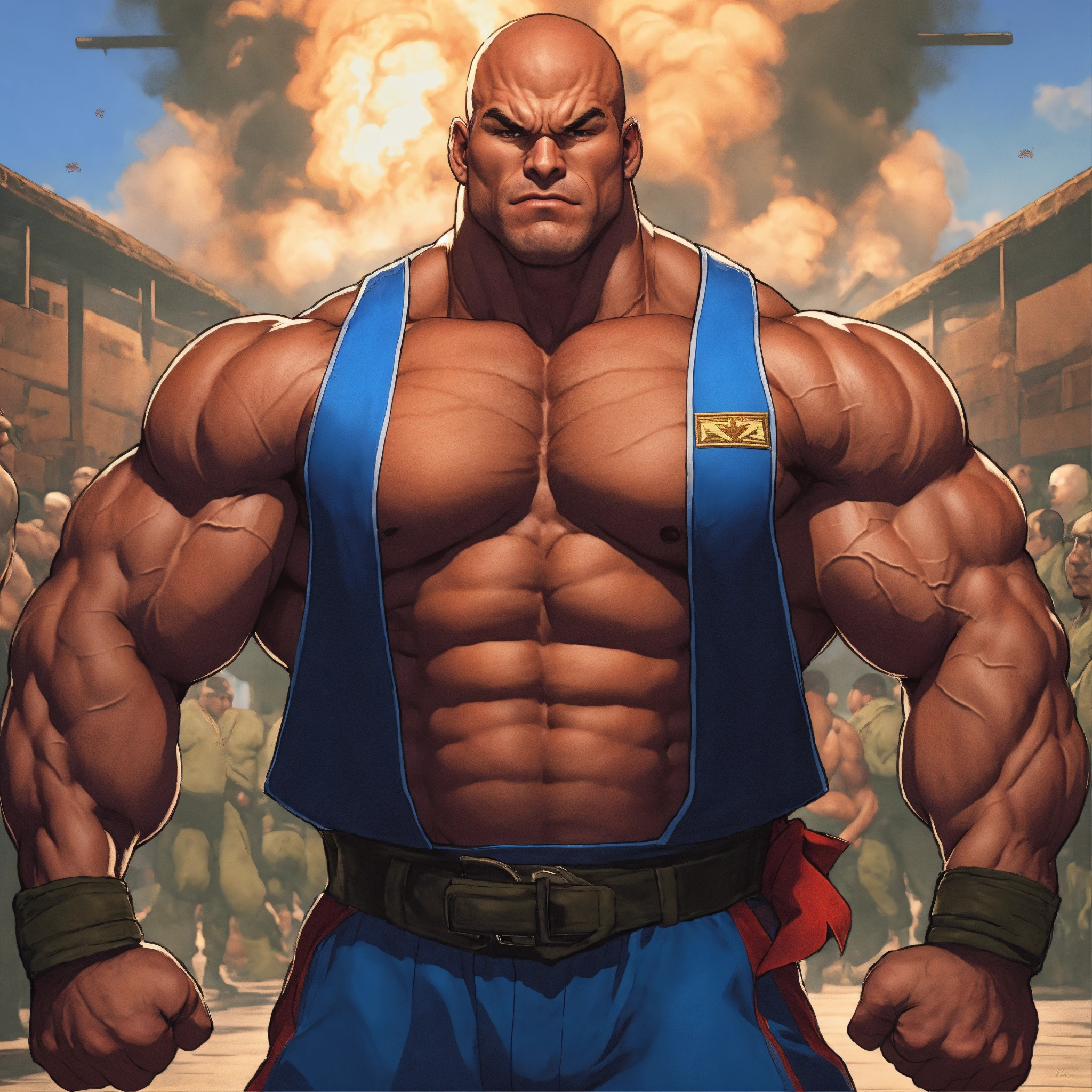 Lexica - 30-year-old man with big muscles, big bodybuilder, body like a ...