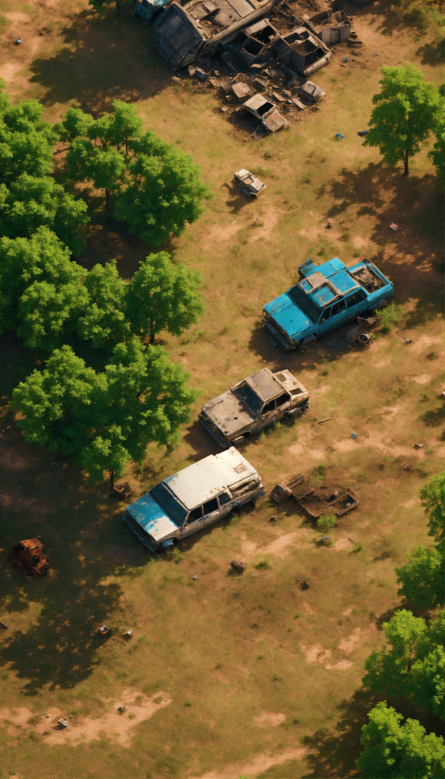 Lexica - Top down close up simple blocky pixel image of an empty post ...