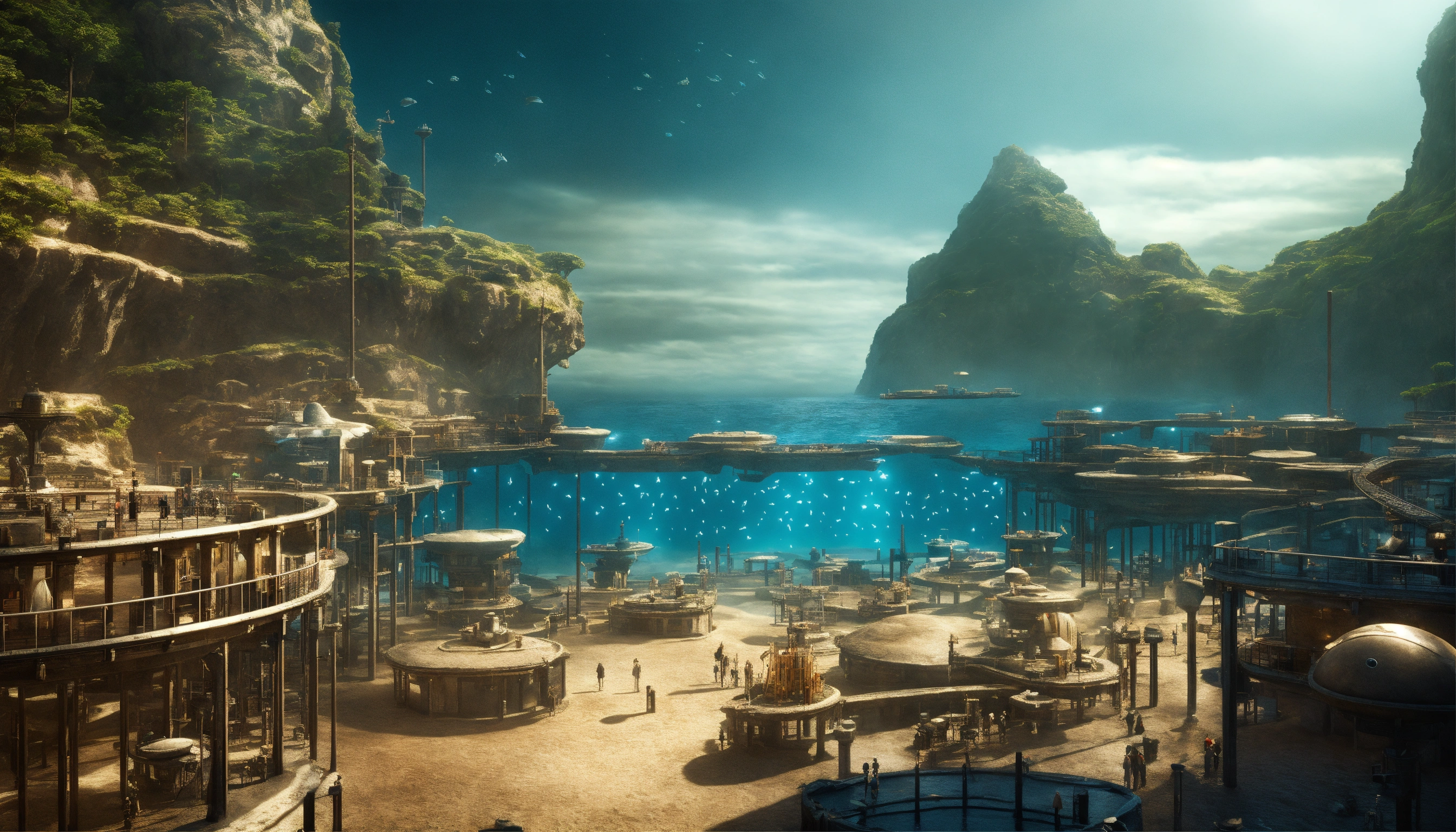 Lexica - Mysterious deep-sea civilization photorealistic rendering