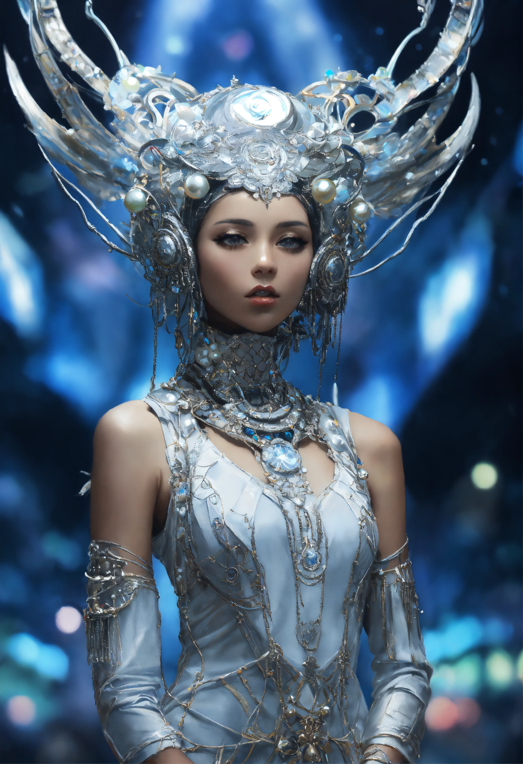 Lexica - Ethereal minimalist Alien race cybergoth fashion photography ...