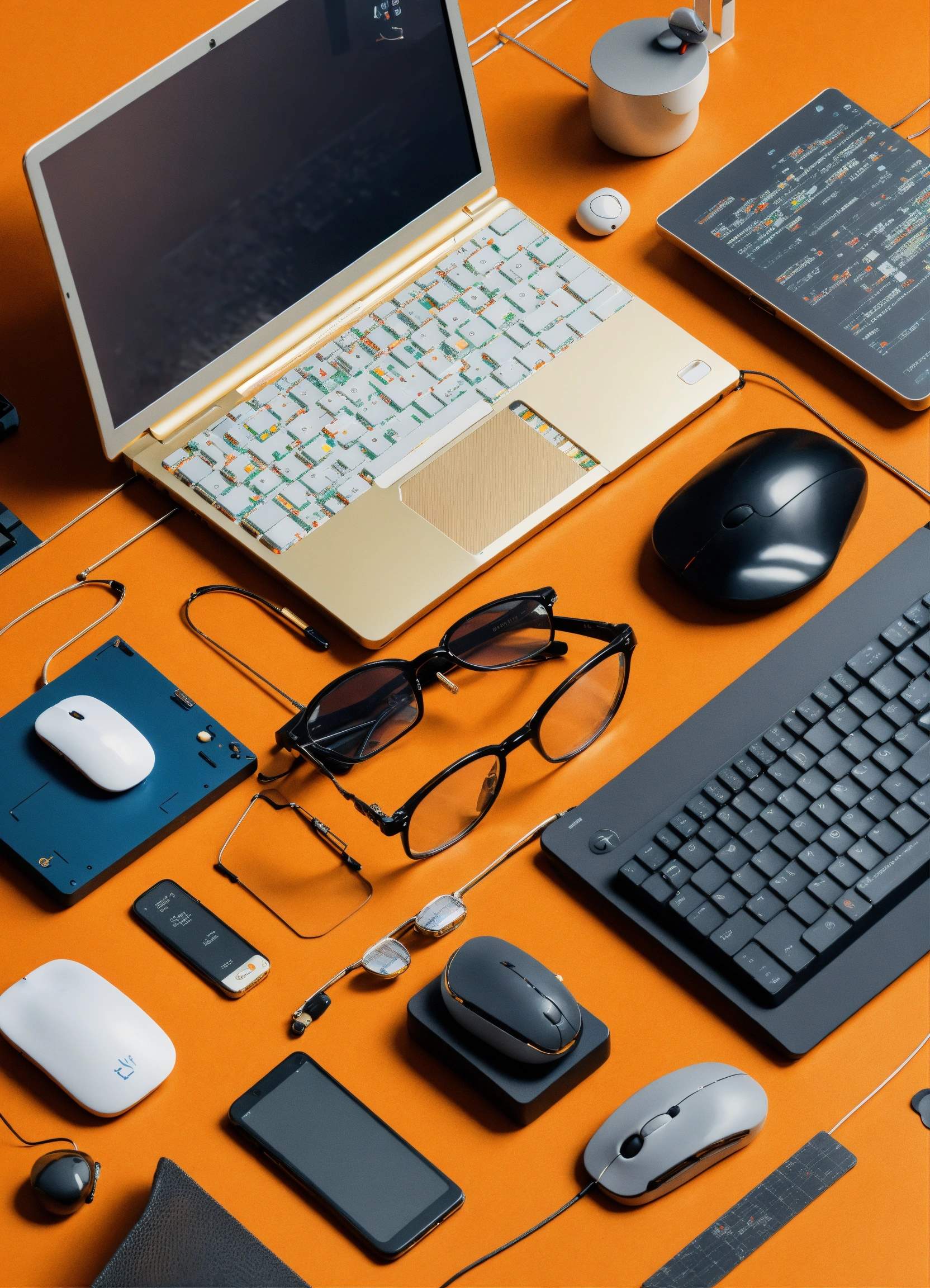 Lexica - Objects of a programmer geek, suit and accessories, glasses ...