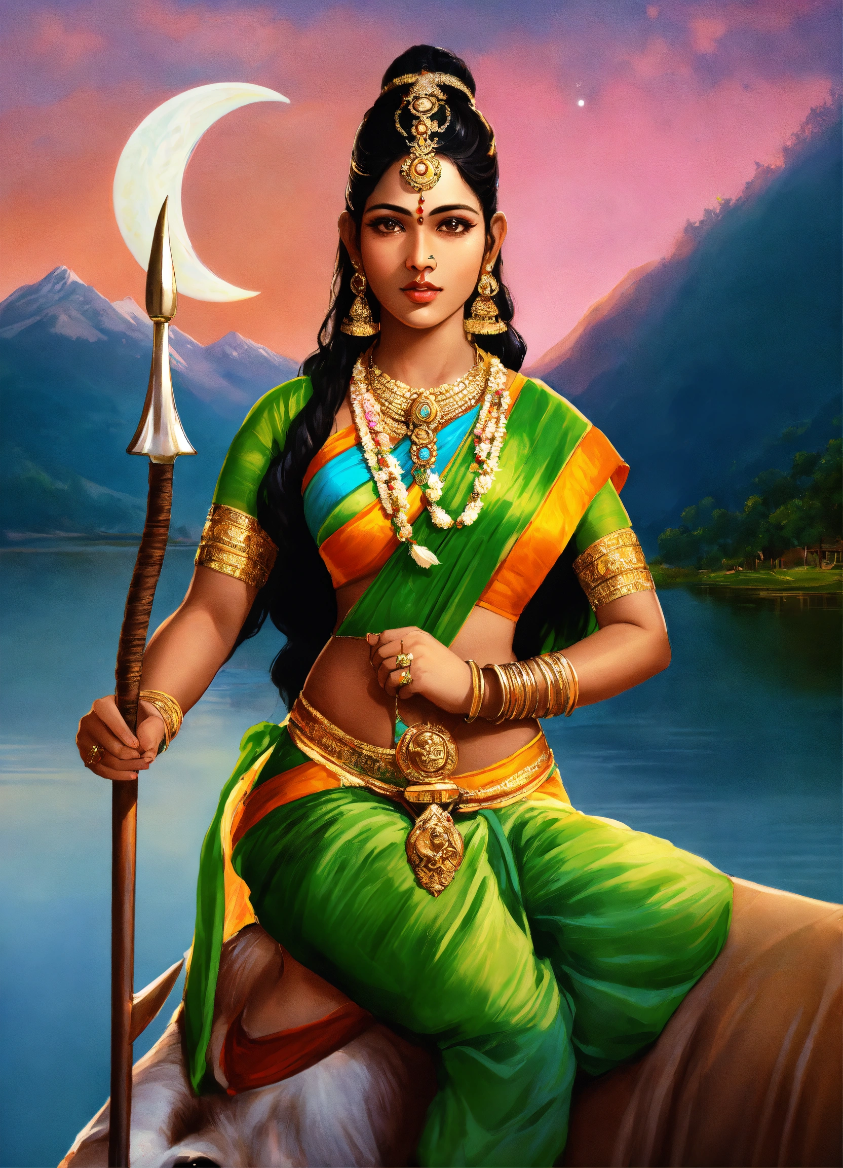 Lexica - A hyper realistic illustration of a south indian woman as ...