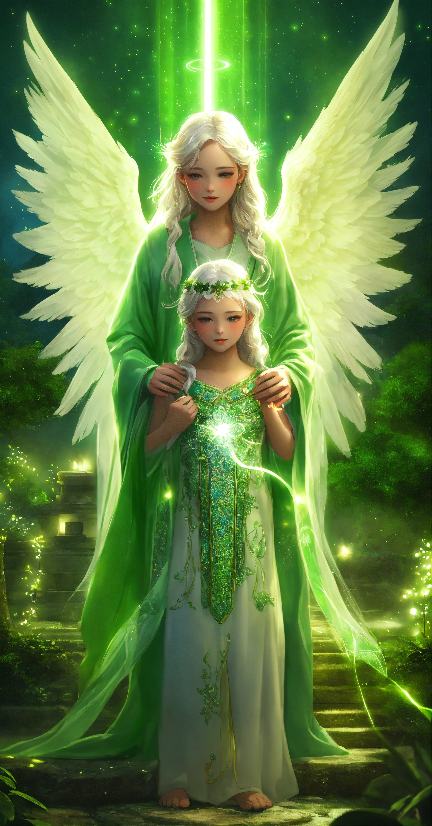 Lexica - 2 Guardian Angels, one is a boy and the other angel is a 7 ...