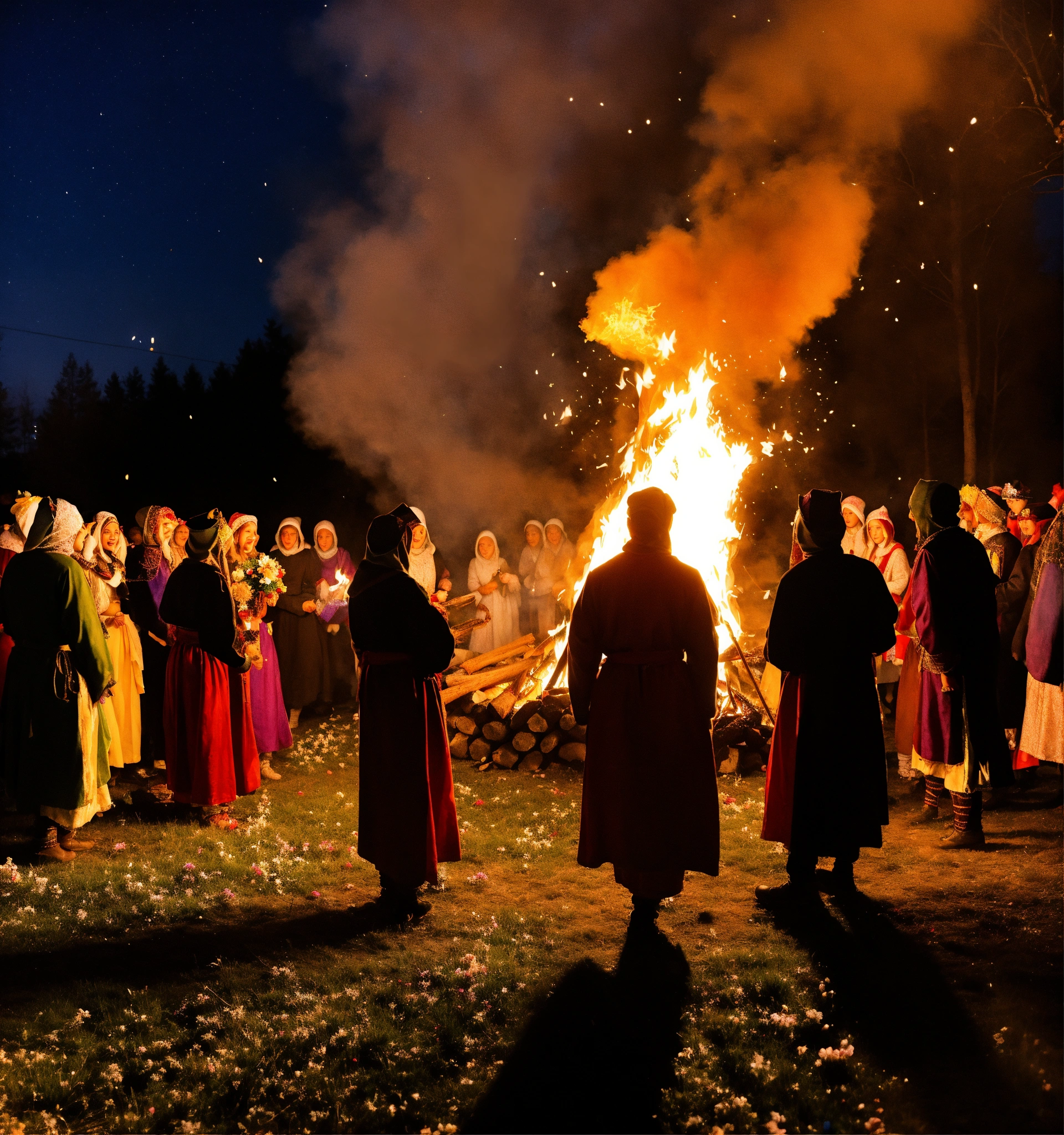 Lexica - At night many Slavic young people celebrate the holy day and ...