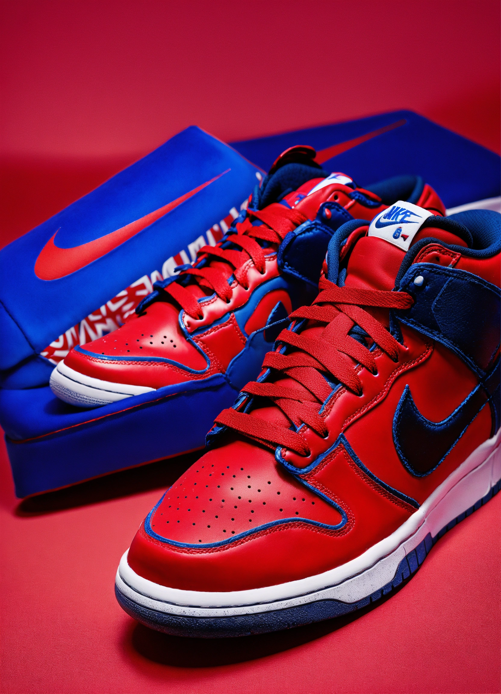 Lexica - A pair of Nike dunks with a Spider-Man theme