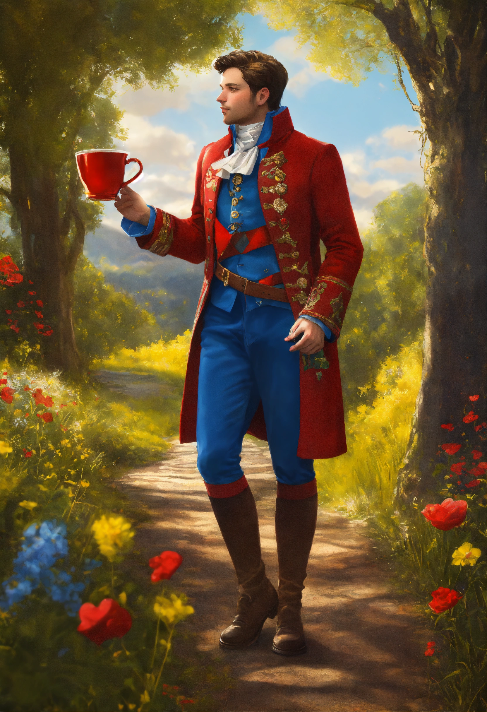 Lexica - Illustrated, realistic, Healing, jack of hearts,donned in red ...