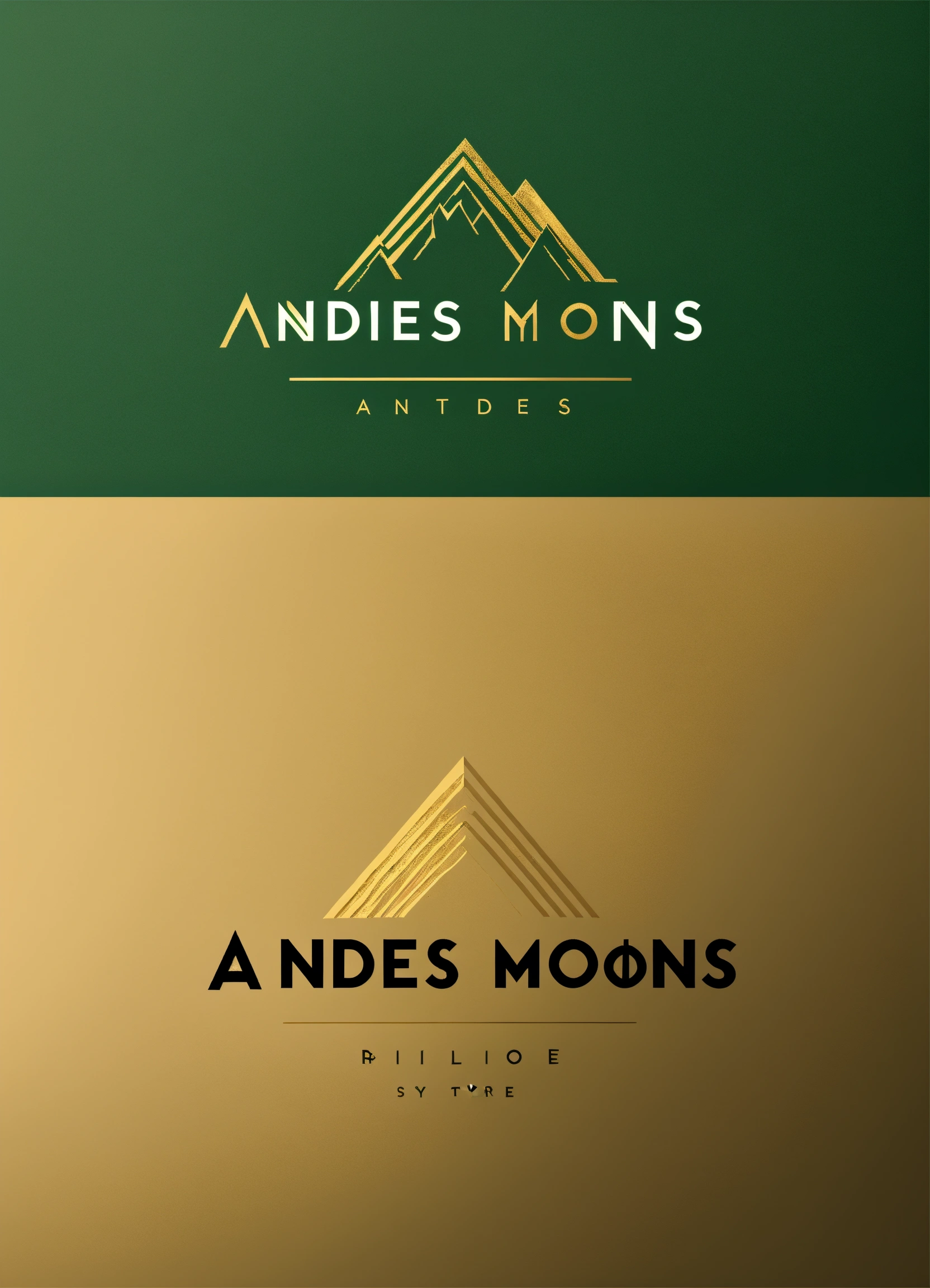 Lexica - I created the minimalist style logo for a brand called "Andes ...
