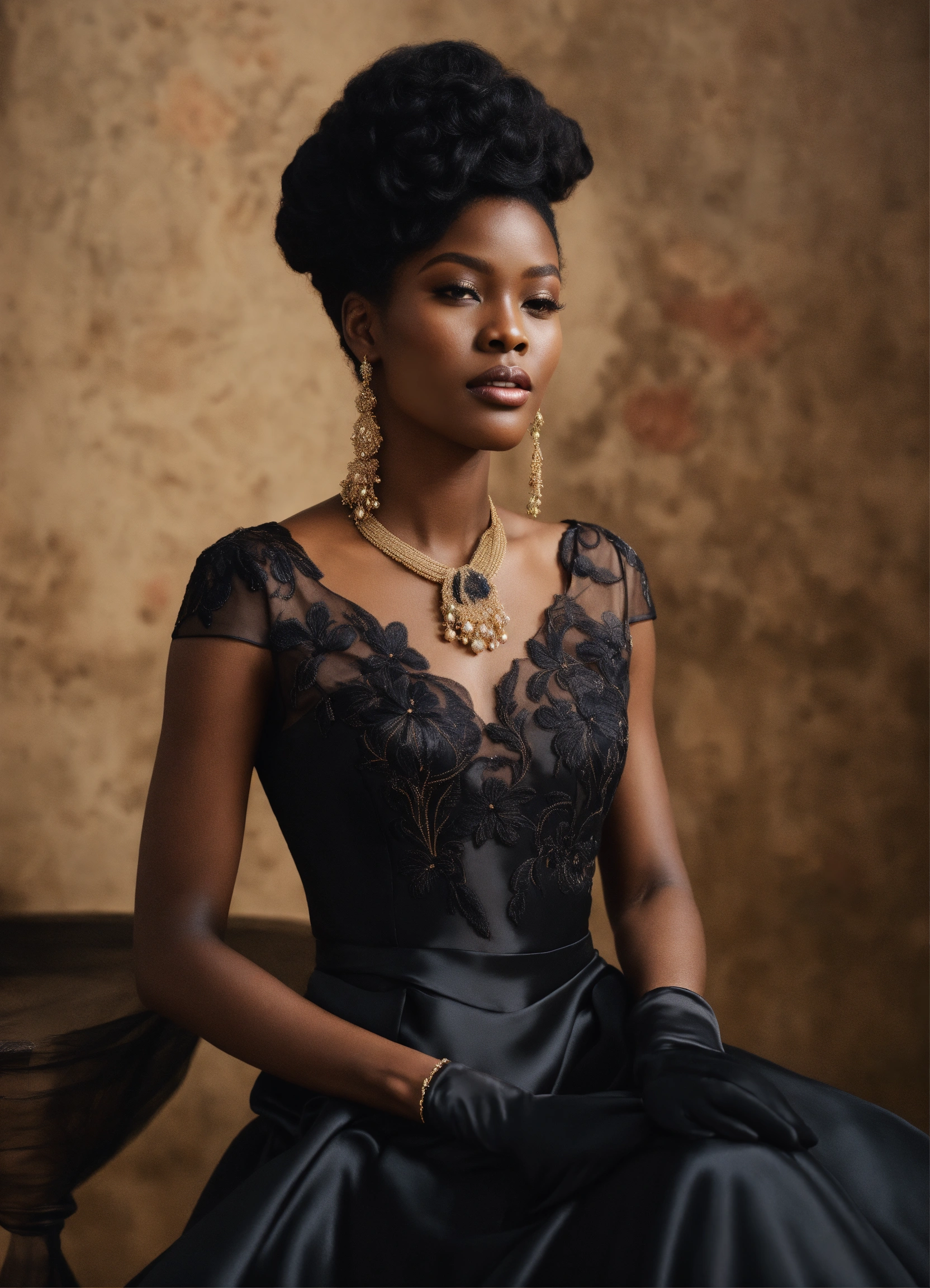 Lexica - A chic African American fashion model wearing a modest ...