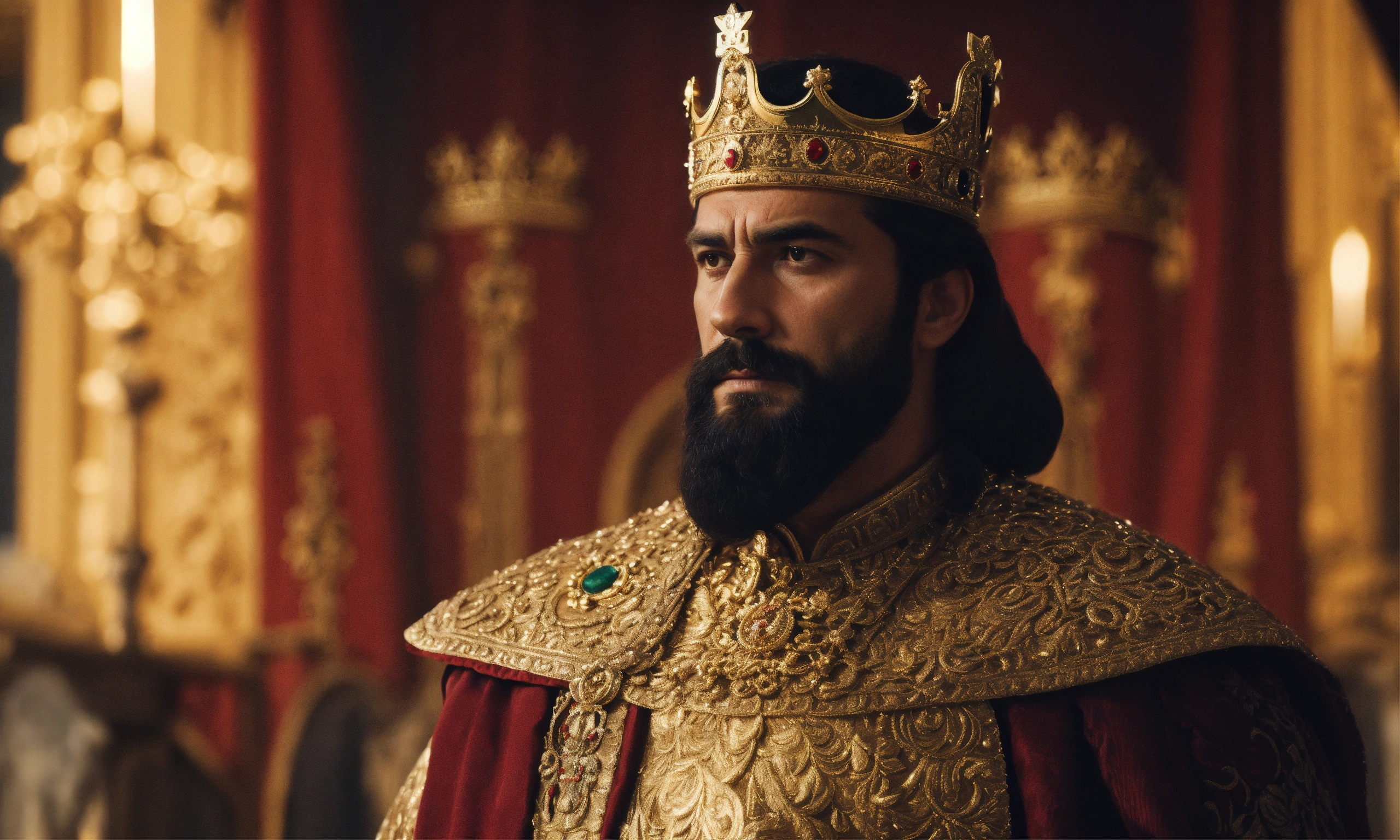 Lexica - "Describe a middle-aged king of European descent, with ...
