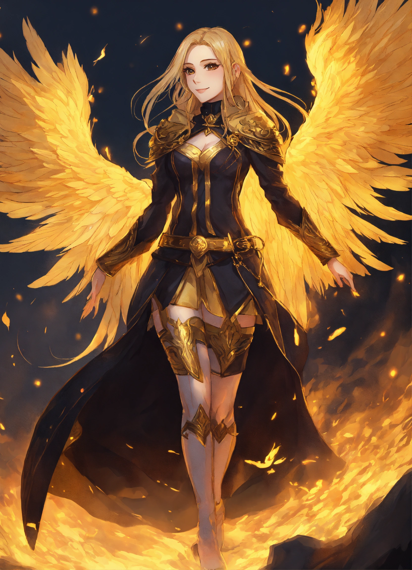 Lexica - Half angel (asimar) young female, pathfinder art style. full ...