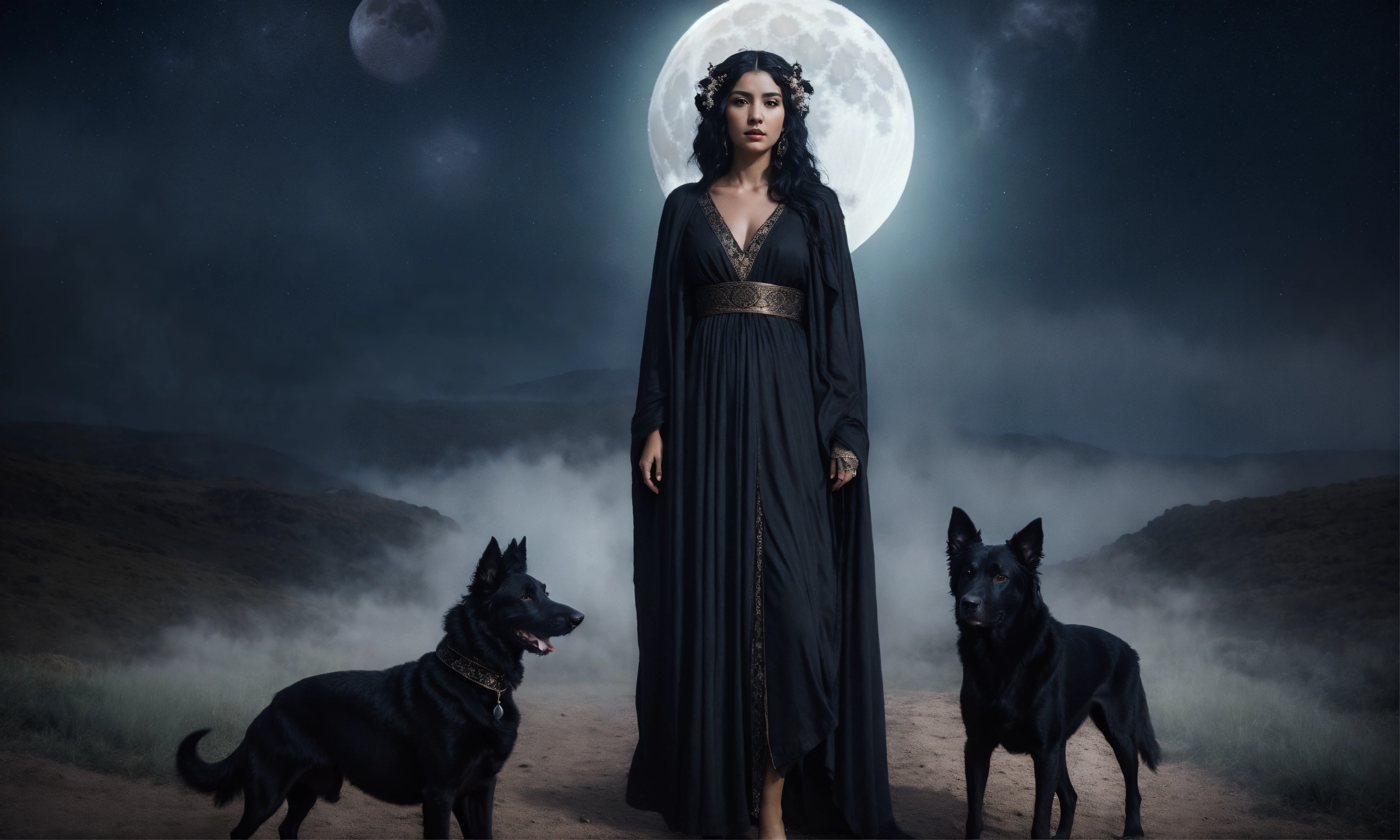 Lexica - Cinematic, greek mythology, goddess Hecate at the crossroads ...