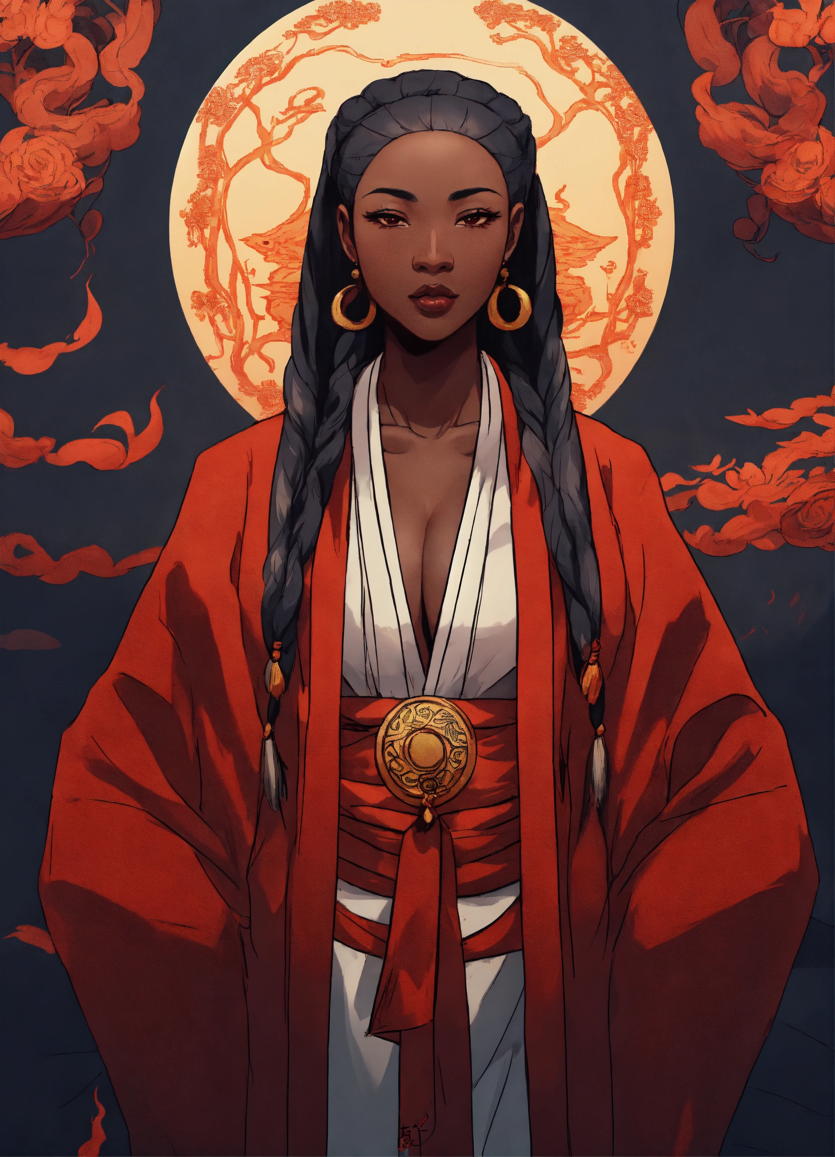 Lexica - An African woman cultivator with full lips and a broad nose in ...