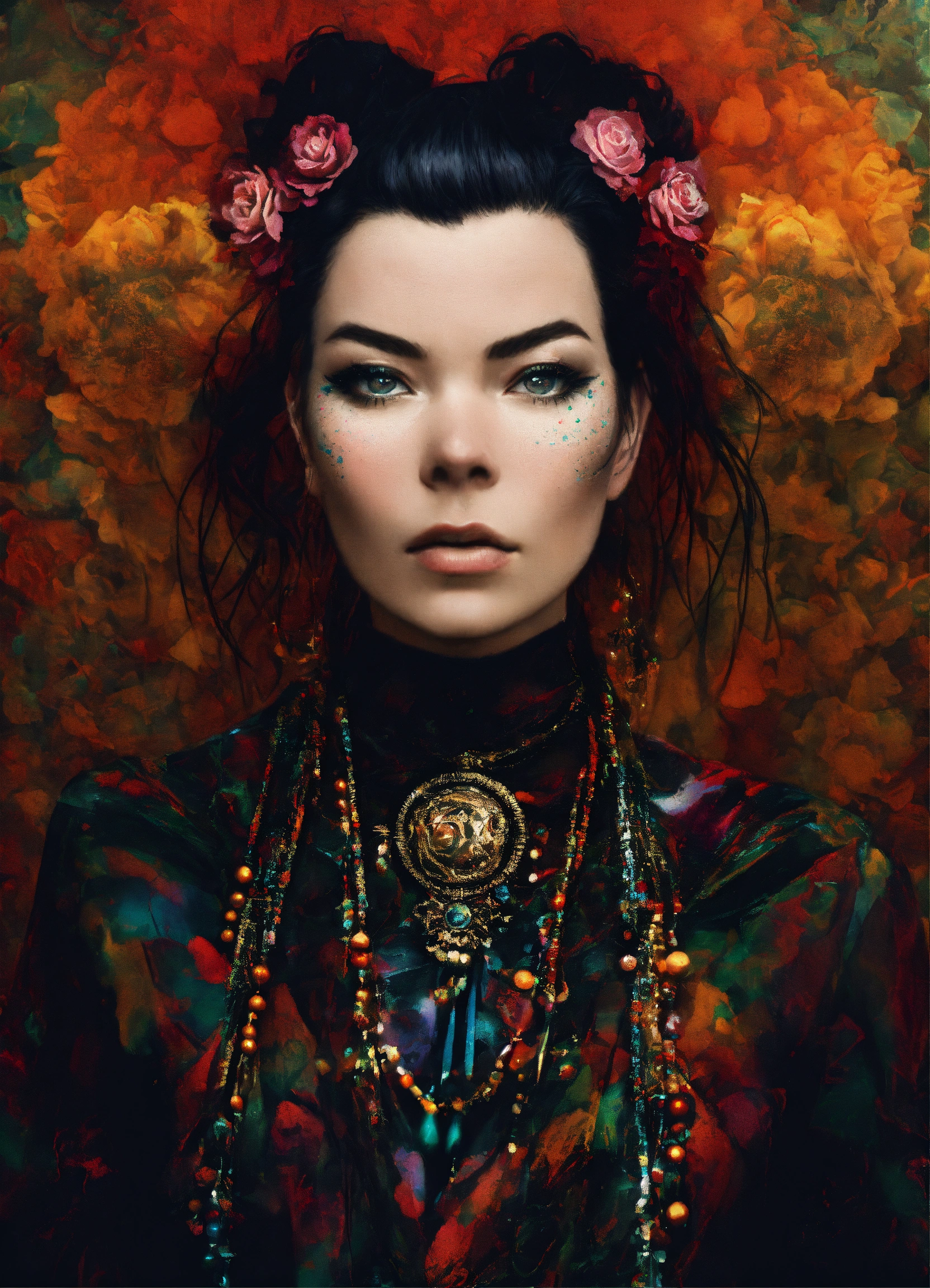 Lexica - I’m Photorealistic portrait of A gothic grunge punk Neo noir ...