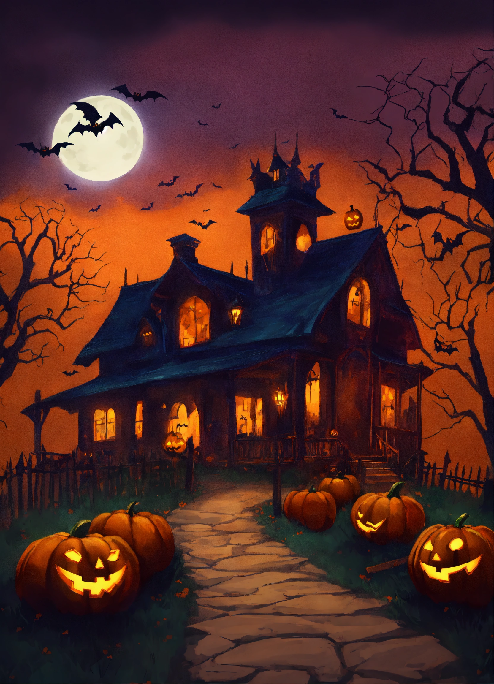 Lexica - Halloween themed background