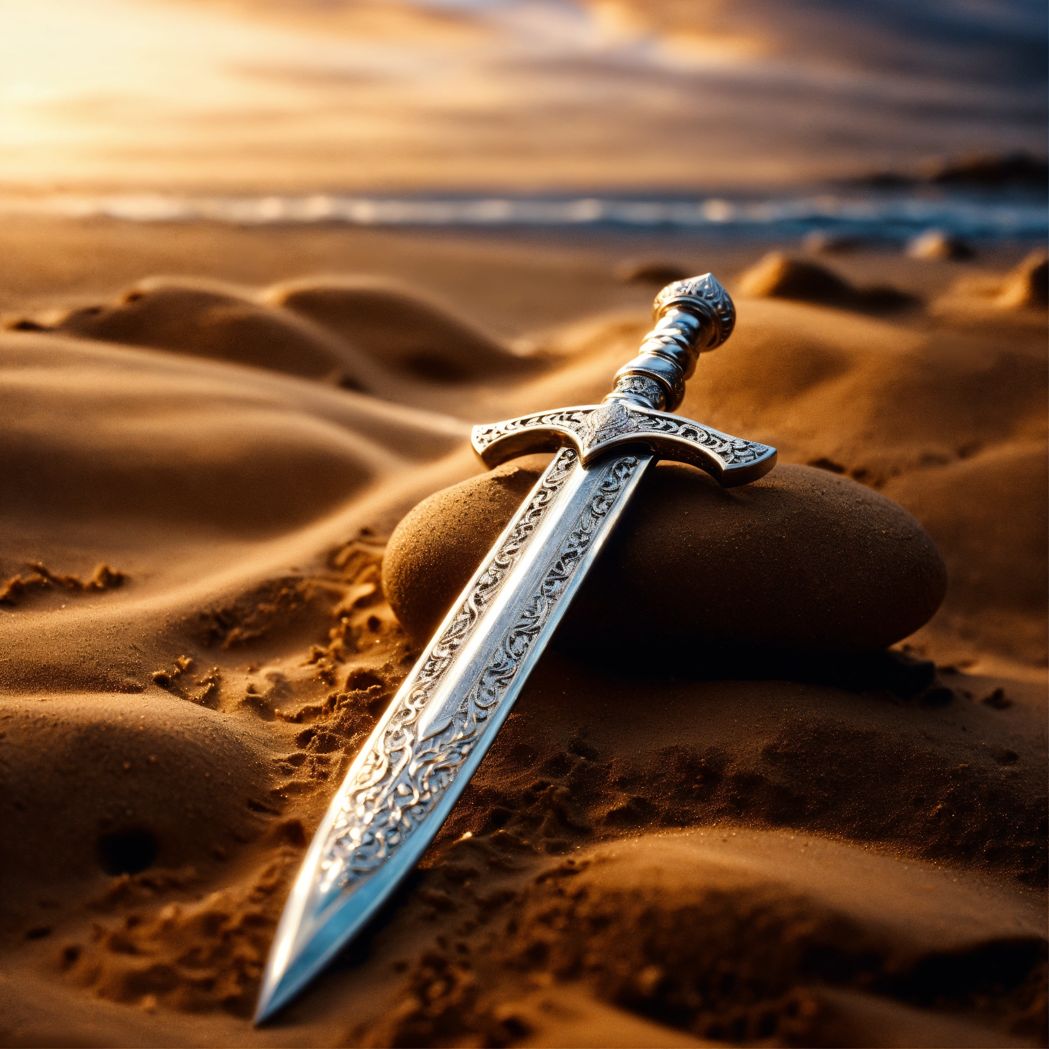 Lexica - 8k, picture of a narrow and delicate dagger made of lunar ...