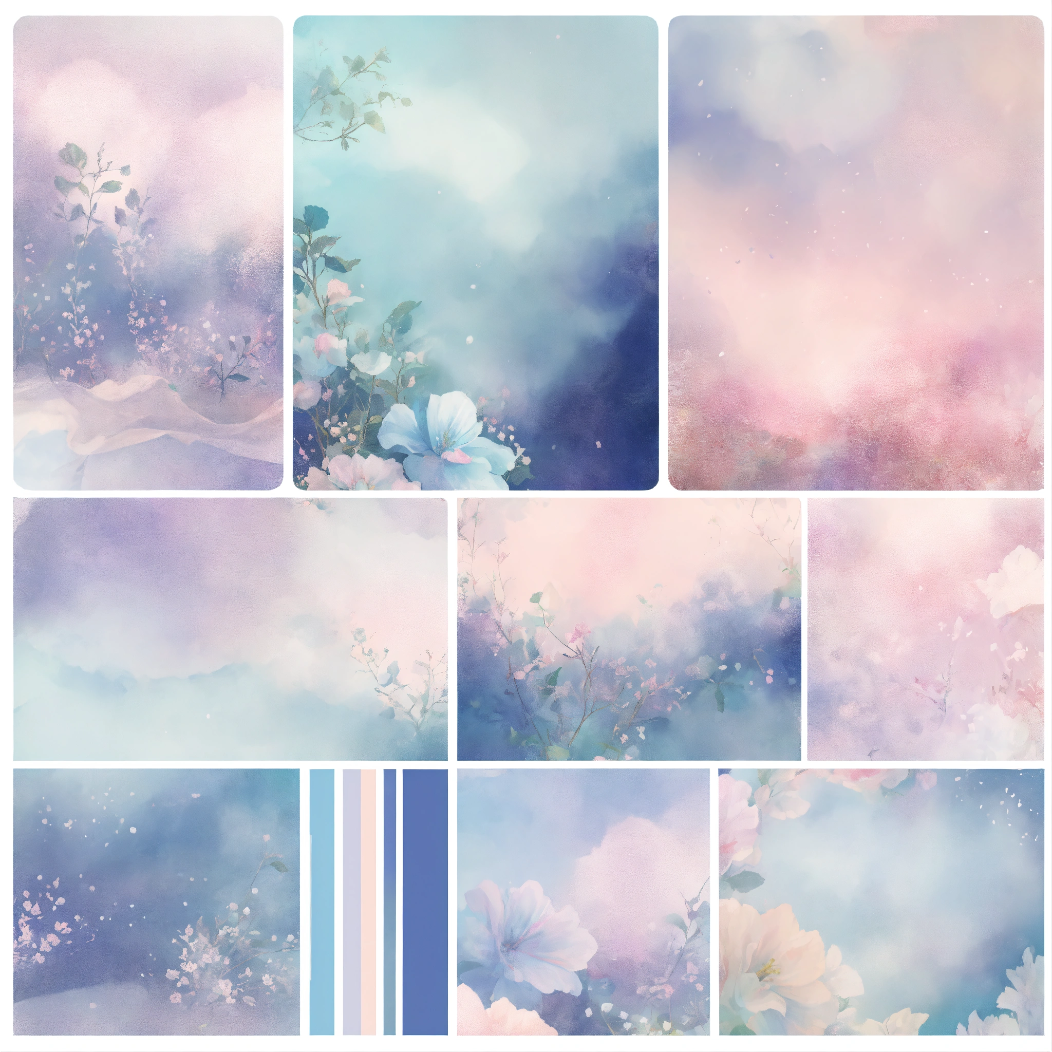 Lexica - Shabby chic dreamy mist pastel junk journals gossamer blue ...