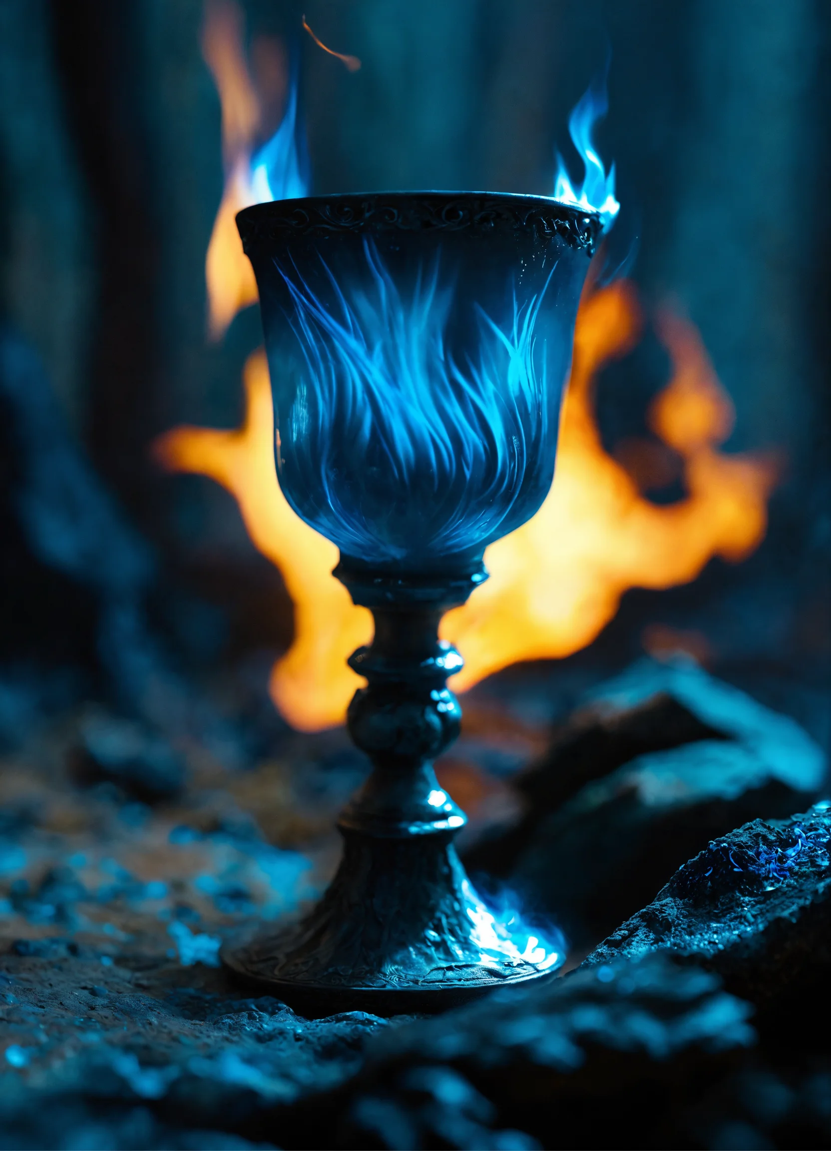 Lexica - Harry potter goblet of fire, magical goblet with mystic blue ...