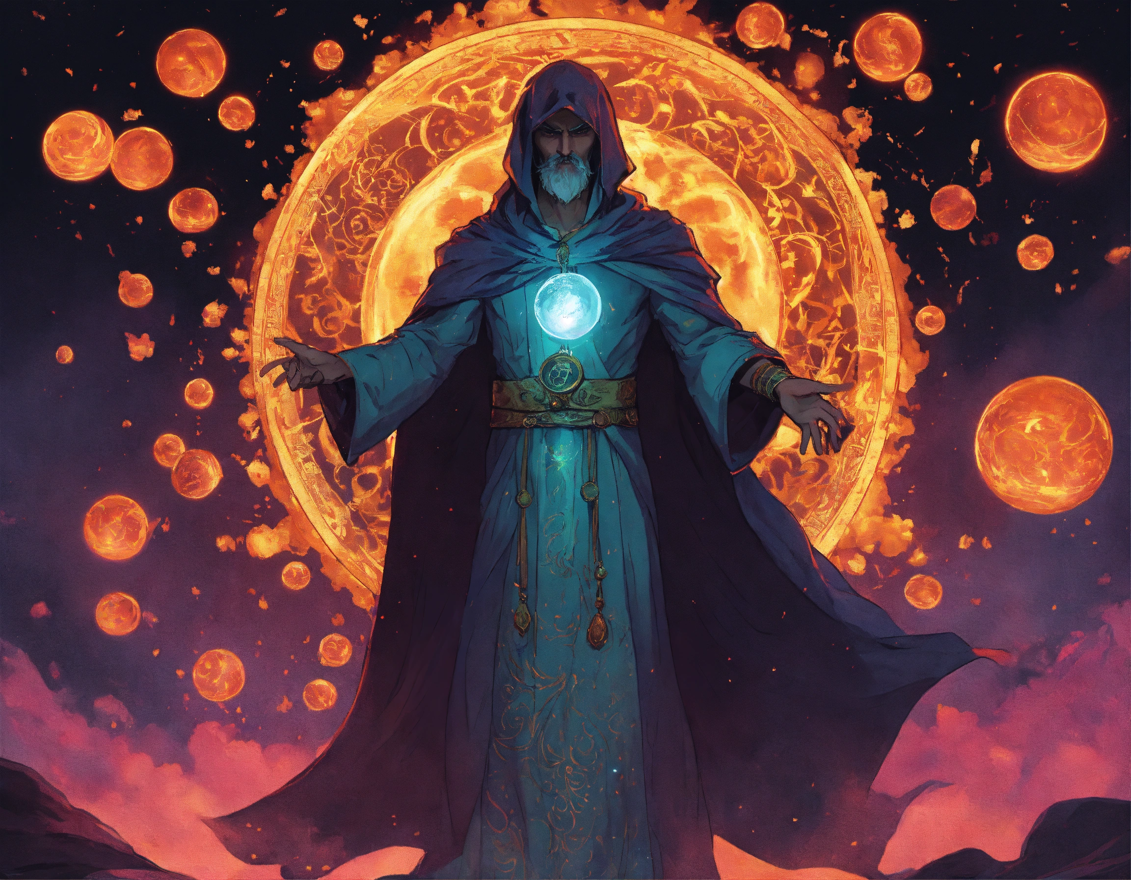 Lexica - A persian necromancer, shrouded in astral magic, commanding ...