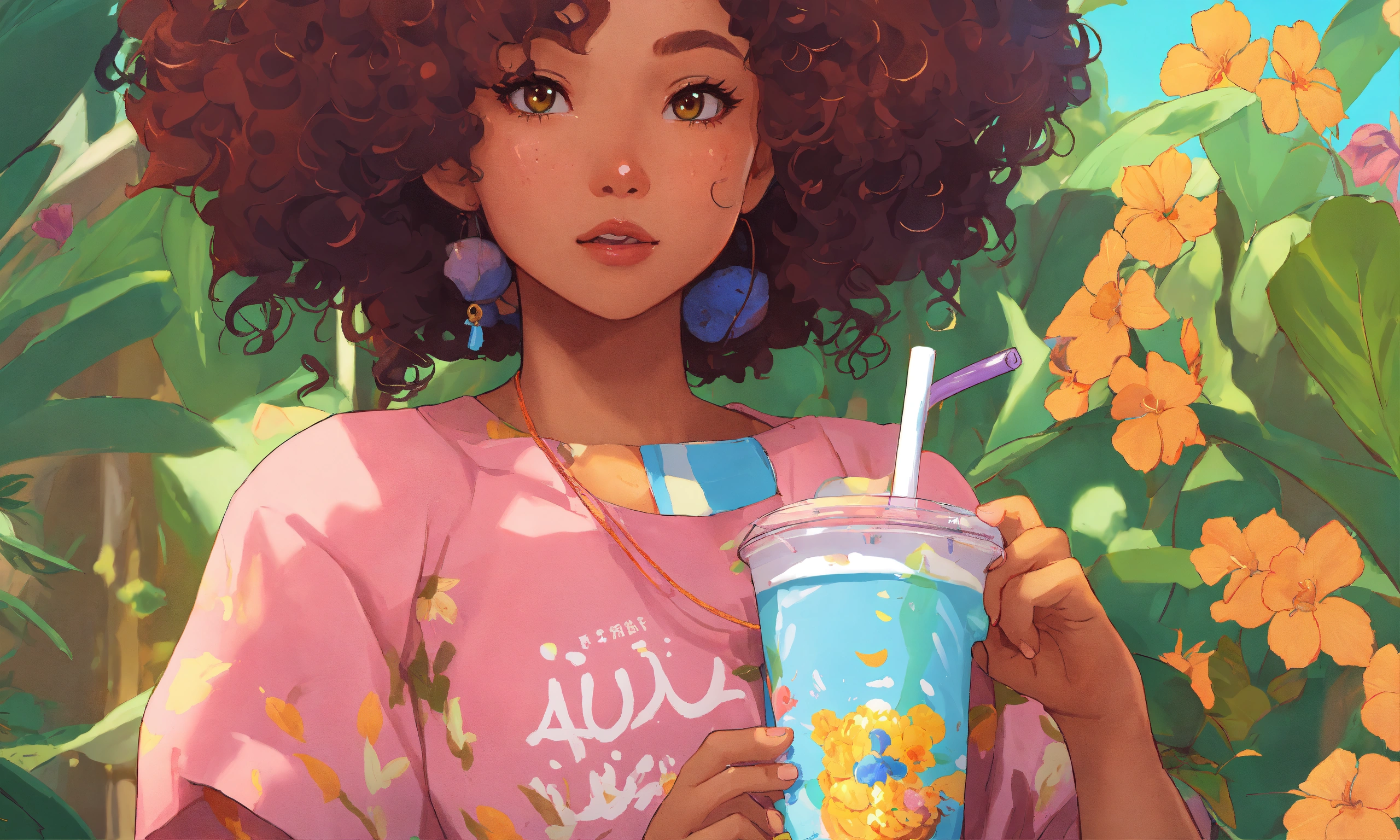 Lexica - BOBA Tea VECTOR, curly locks, joy, boba tea, milk tea, island ...