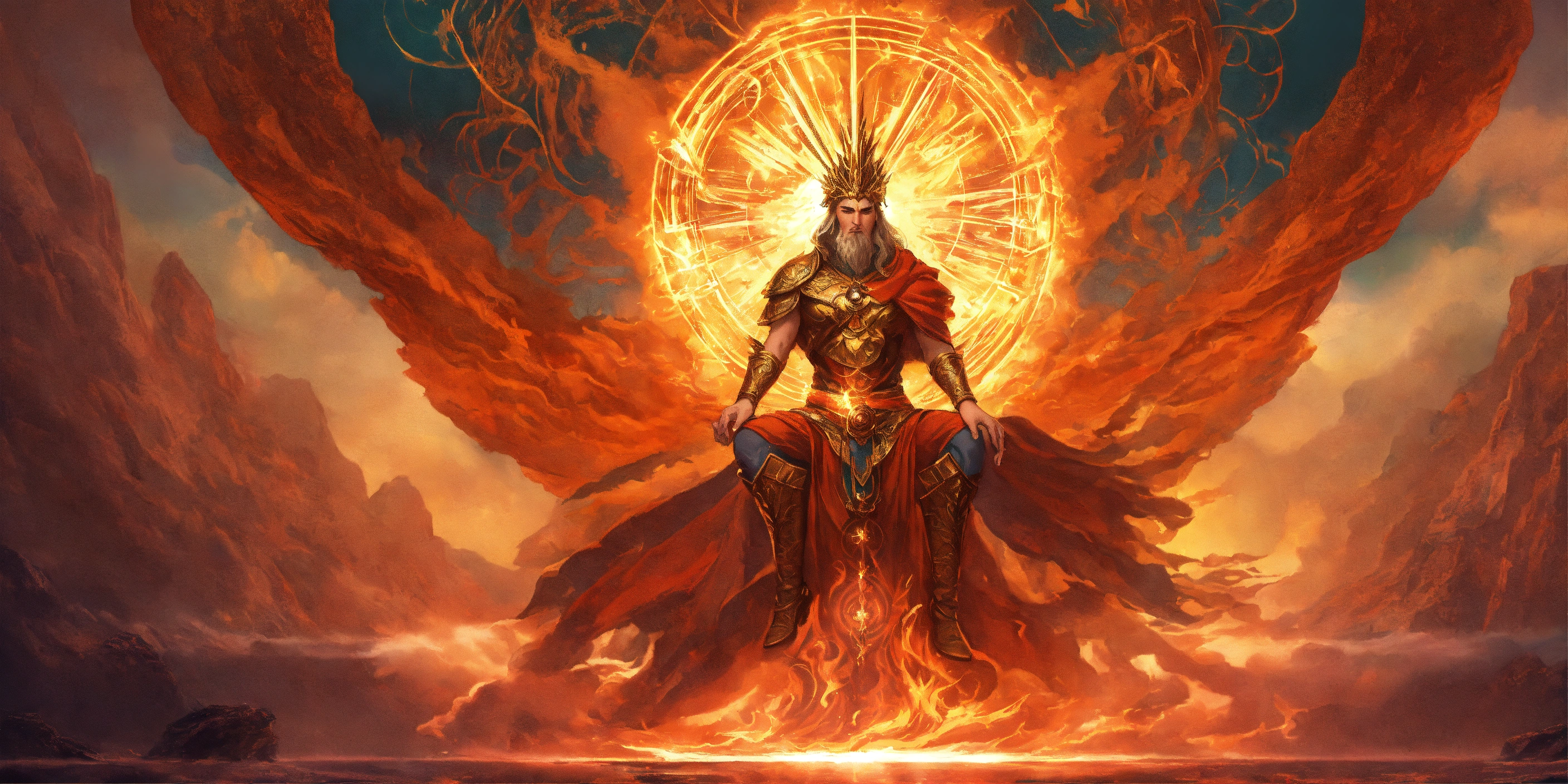 Lexica - An image of a fantasy god, emanating power, primordial ...