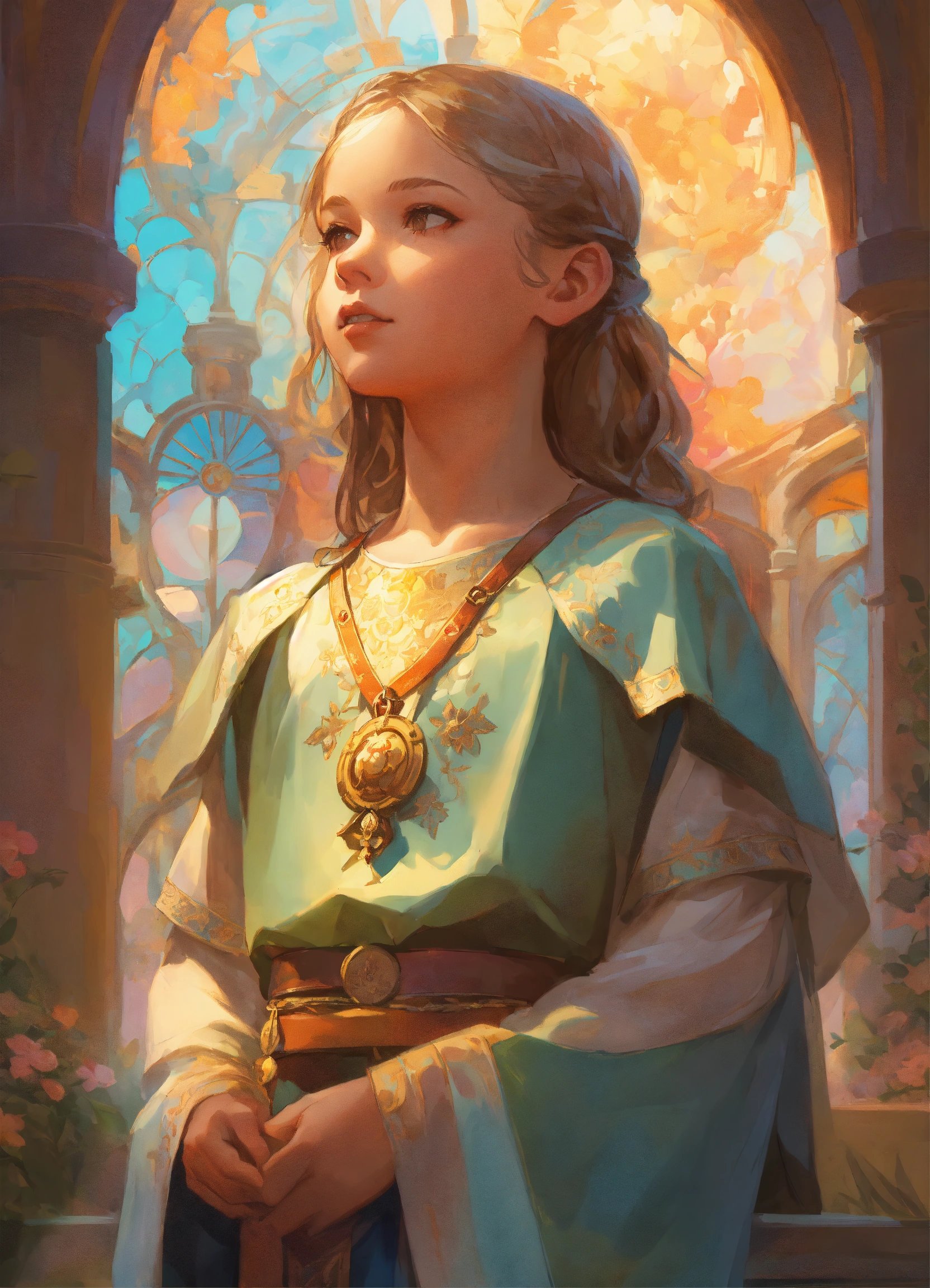 Lexica - Image of a noble child in the center of the image, in ...
