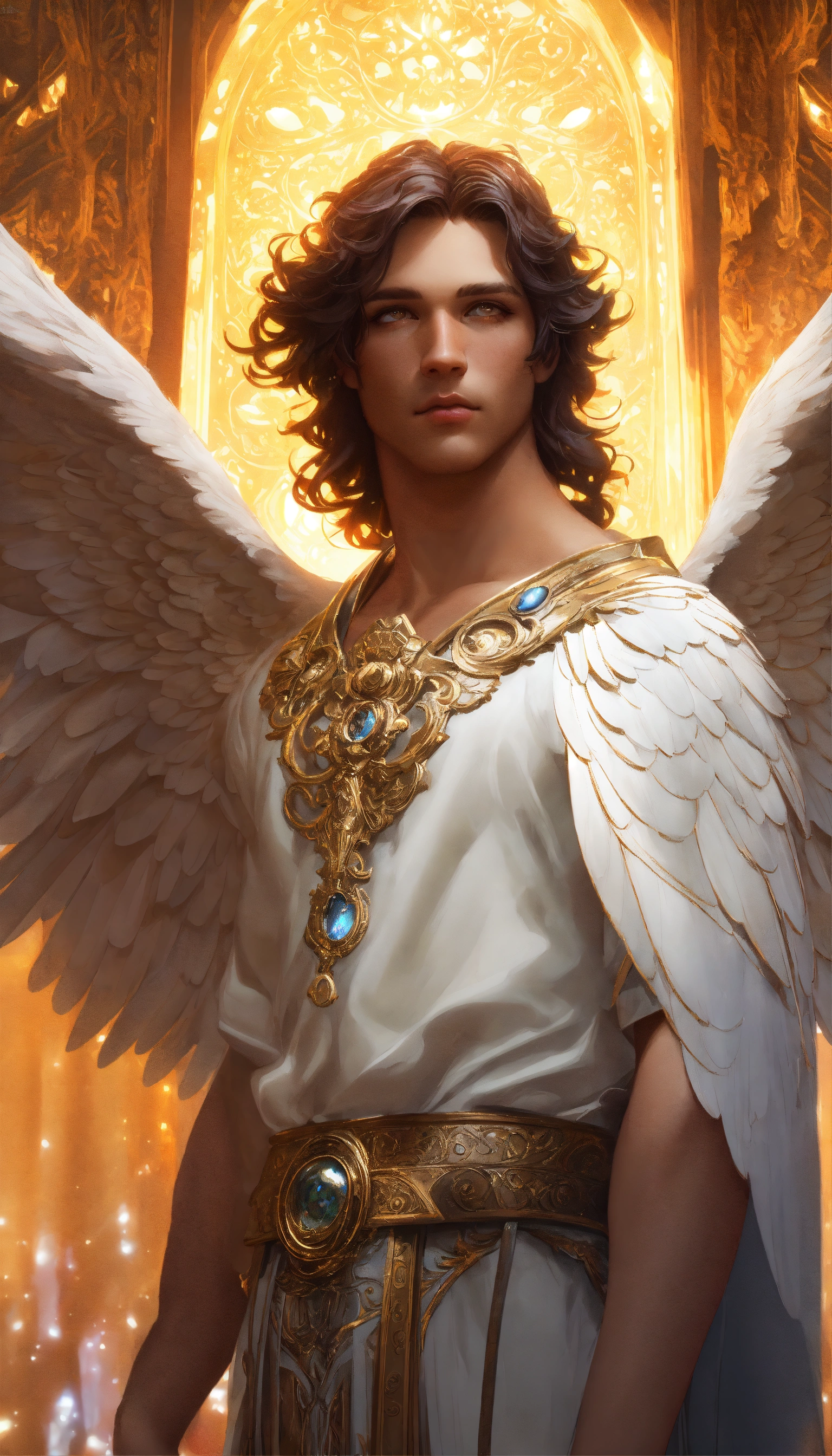 Lexica - Male angel, wings, intricate, headshot, highly detailed ...