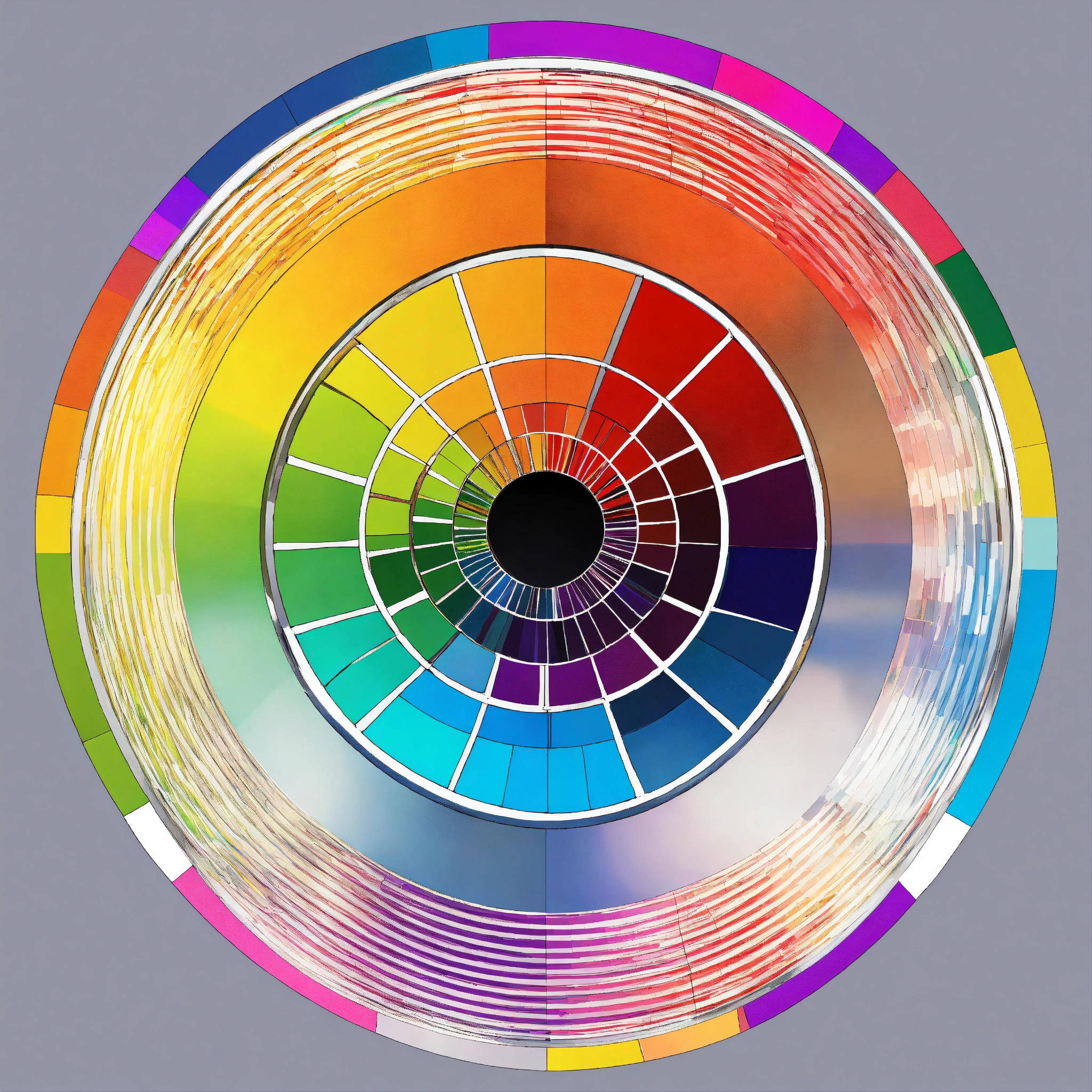 Lexica - One SIMPLE conventional color-wheel in 'white background' in ...