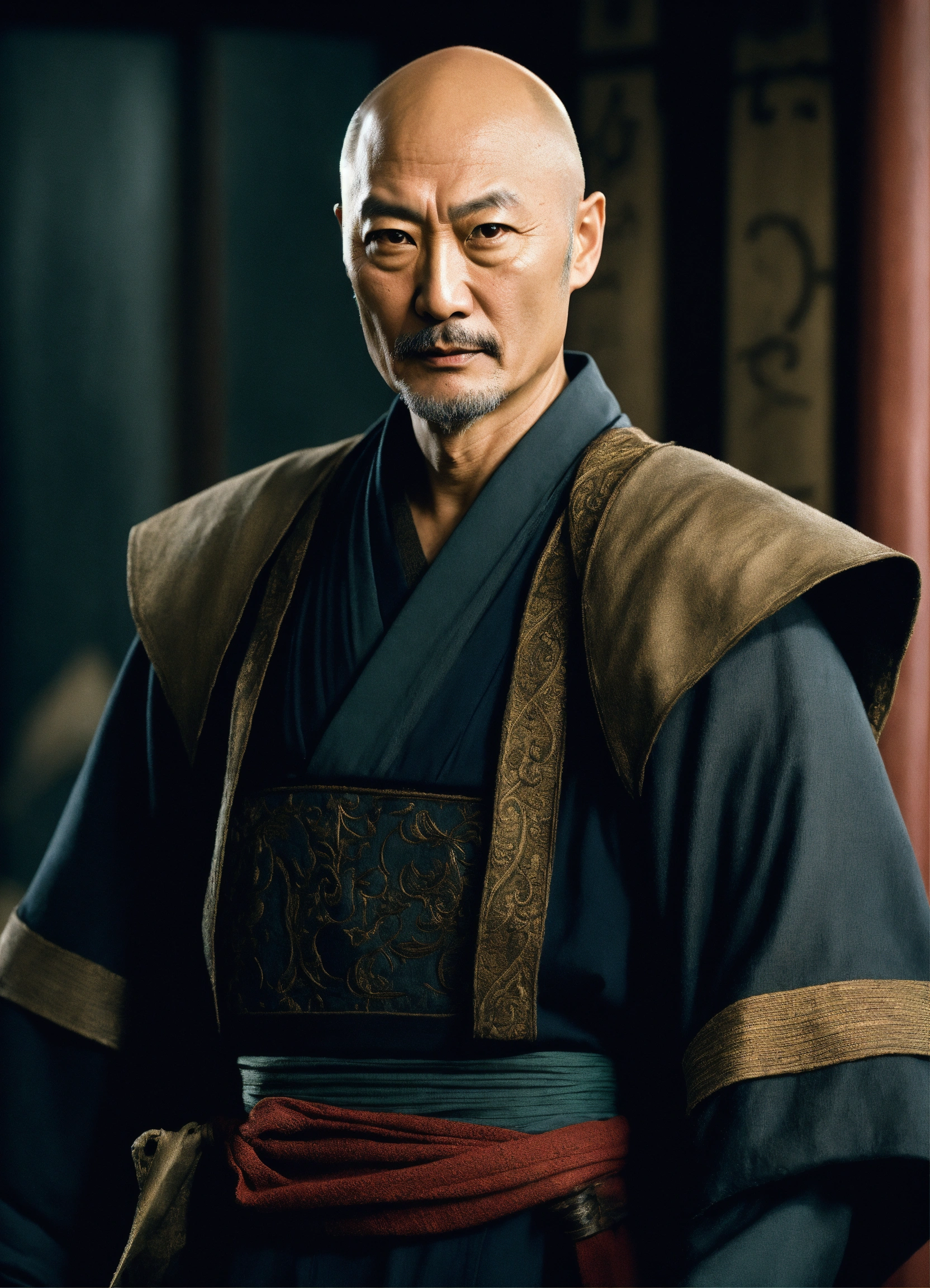 Lexica - An bald Ken watanabe as a very powerful oriental Wizard for a ...