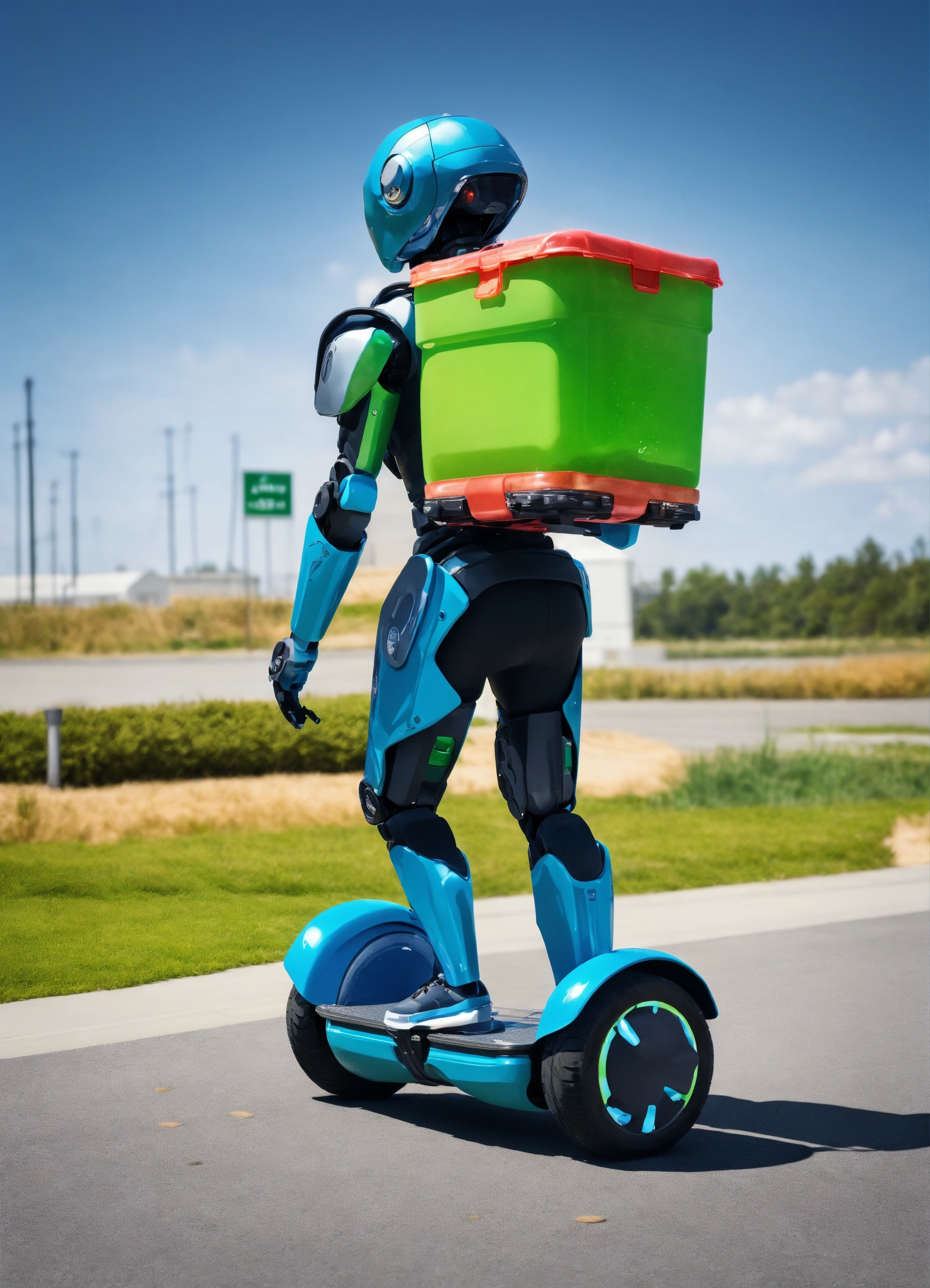 Lexica - A passionate male robot on hoverboard, "Realistic Man Face ...