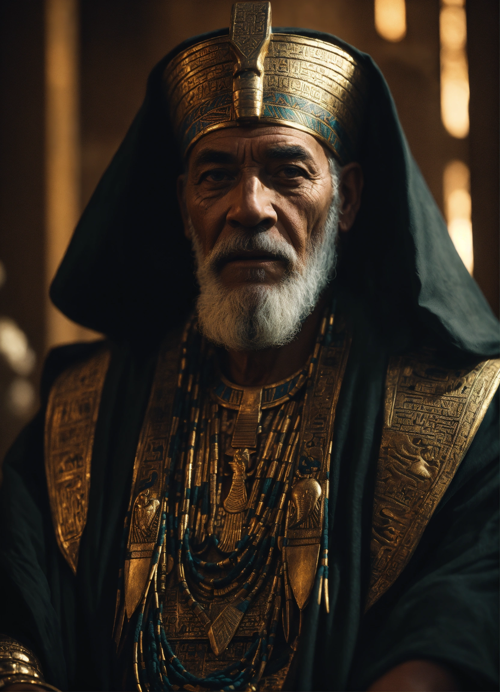 Lexica - An epic fantasy scene in ancient Egypt featuring an old ...